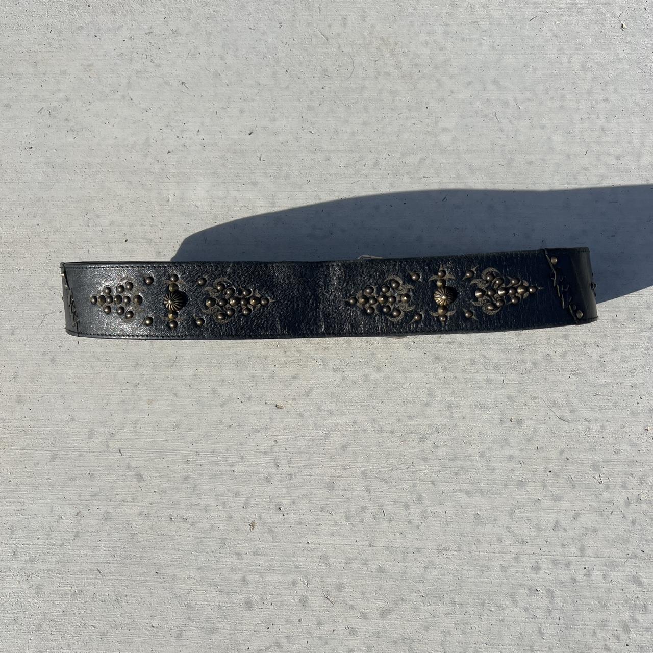 KMRii Black Studded Leather Double Prong | Depop KMRii Black Studded Leather Double Prong | Depop