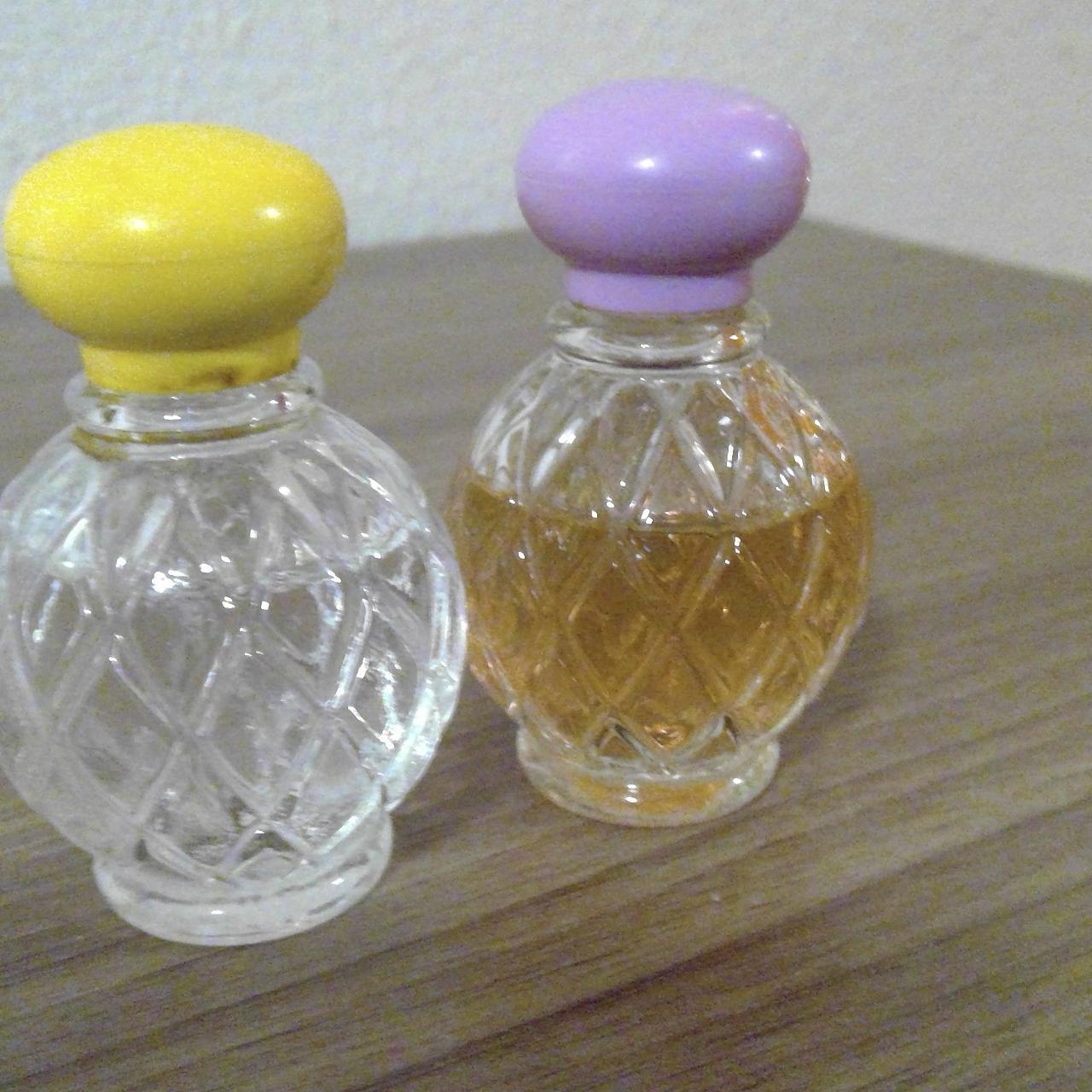 Twin Set Of Vintage Perfume Bottles. Pink cap has... - Depop