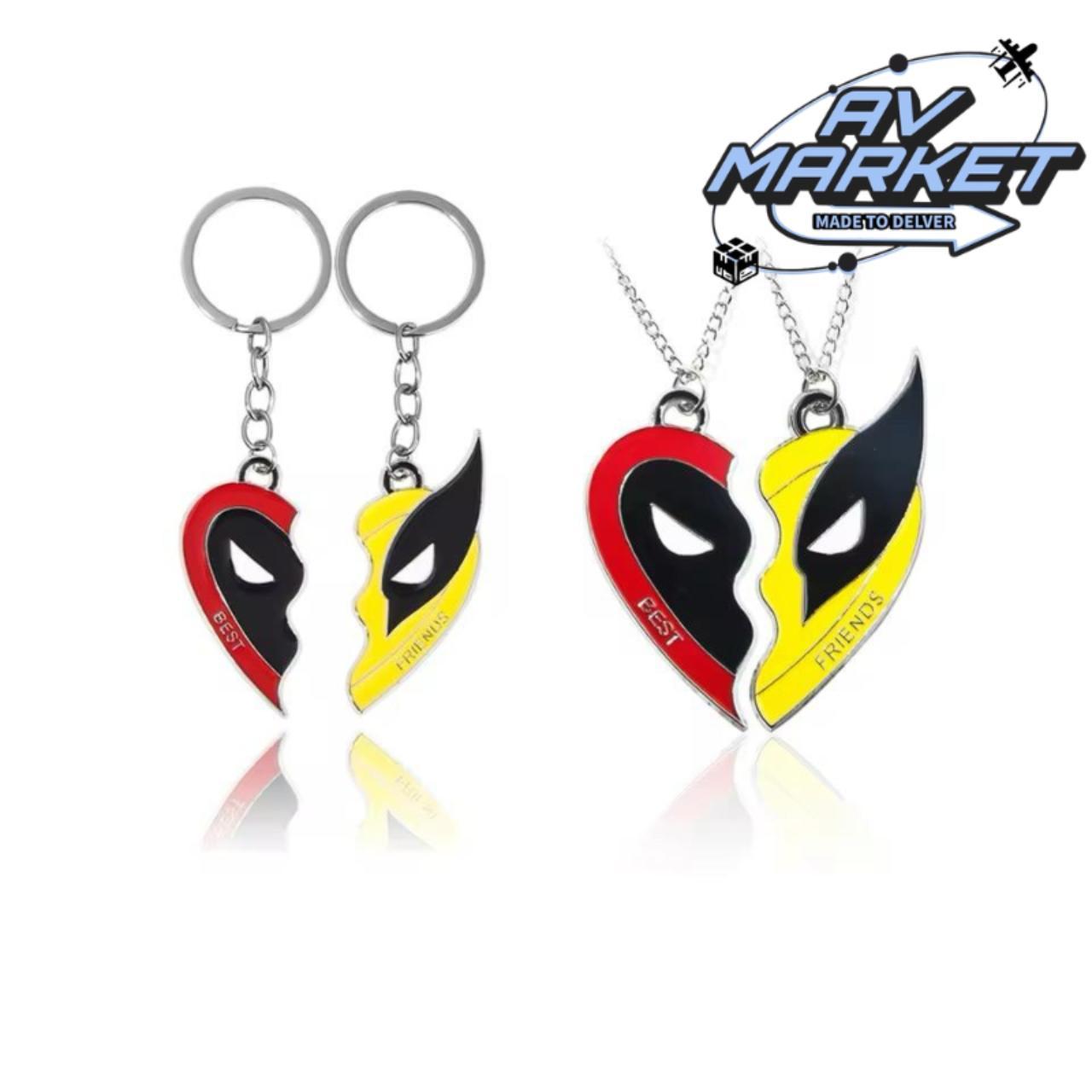 Deadpool and Wolverine keychain Pendant Love... - Depop