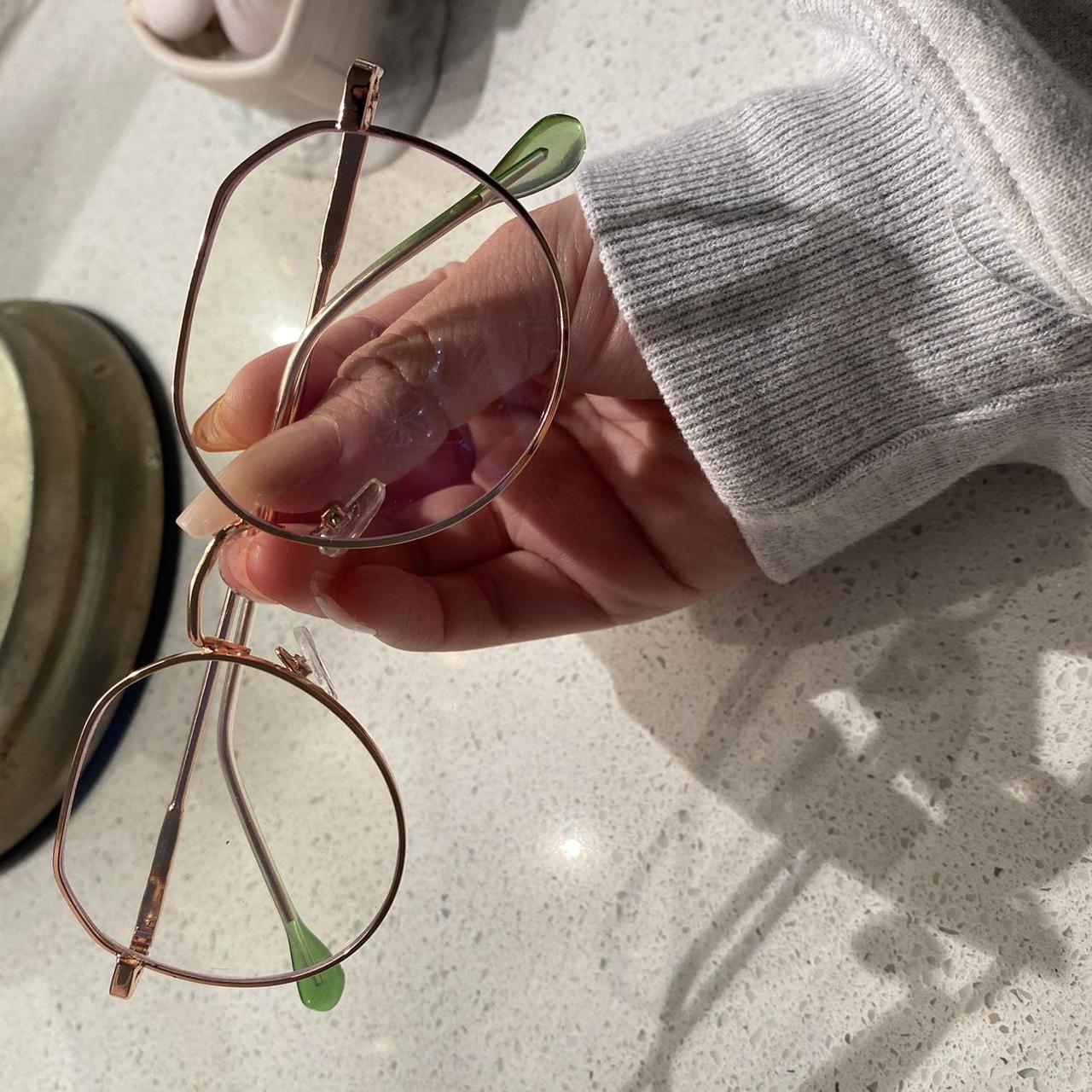 Rose gold wire frame glasses #glamourous #eyewear | Depop