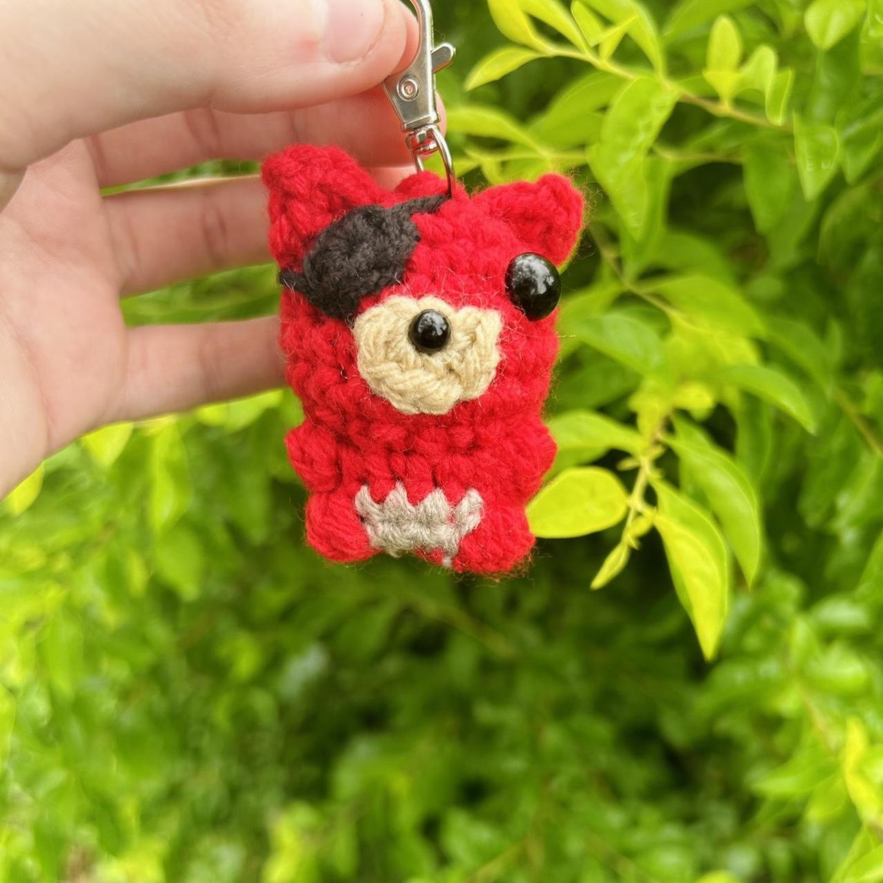 Crochet keychain Foxy fnaf character I am selling... | Depop