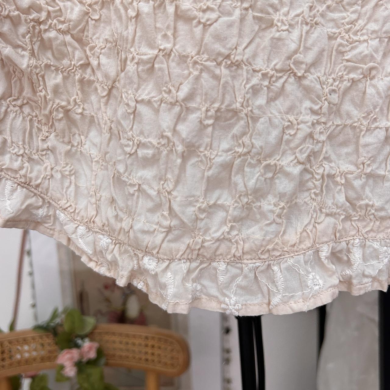 Cropped Swiss style cottage blouse. Really lovely... - Depop