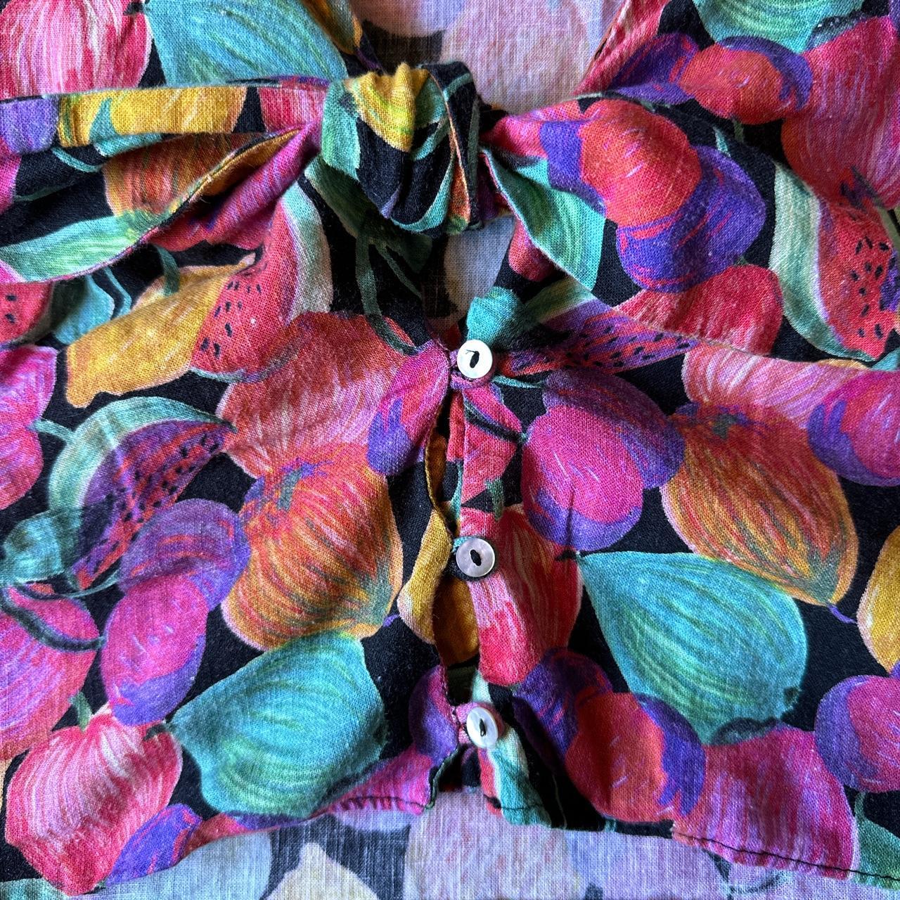 Zara Fruit Blouse #zara #fruit #pattern #blouse... | Depop