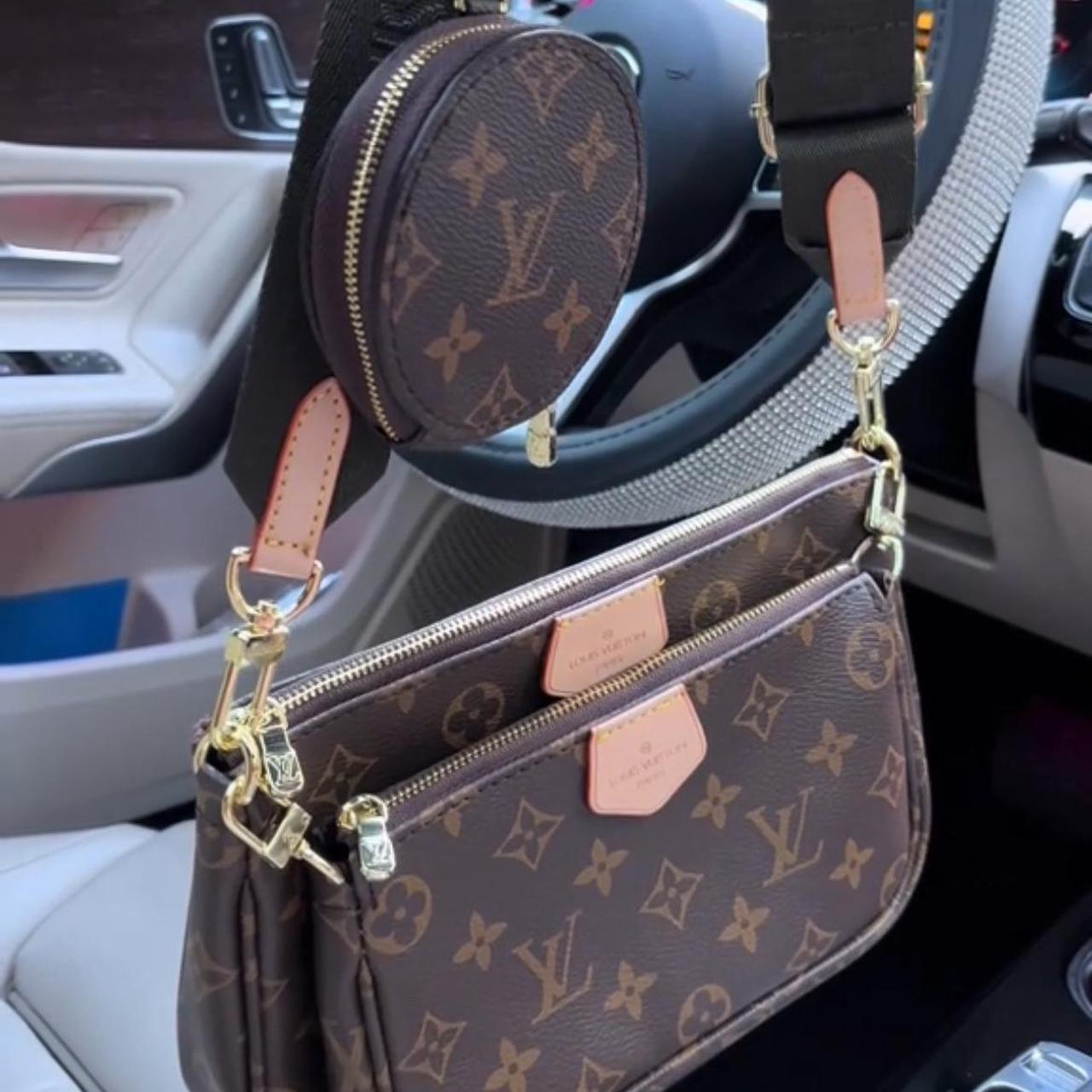 LV brown crossbody purse , accepting offers - Depop