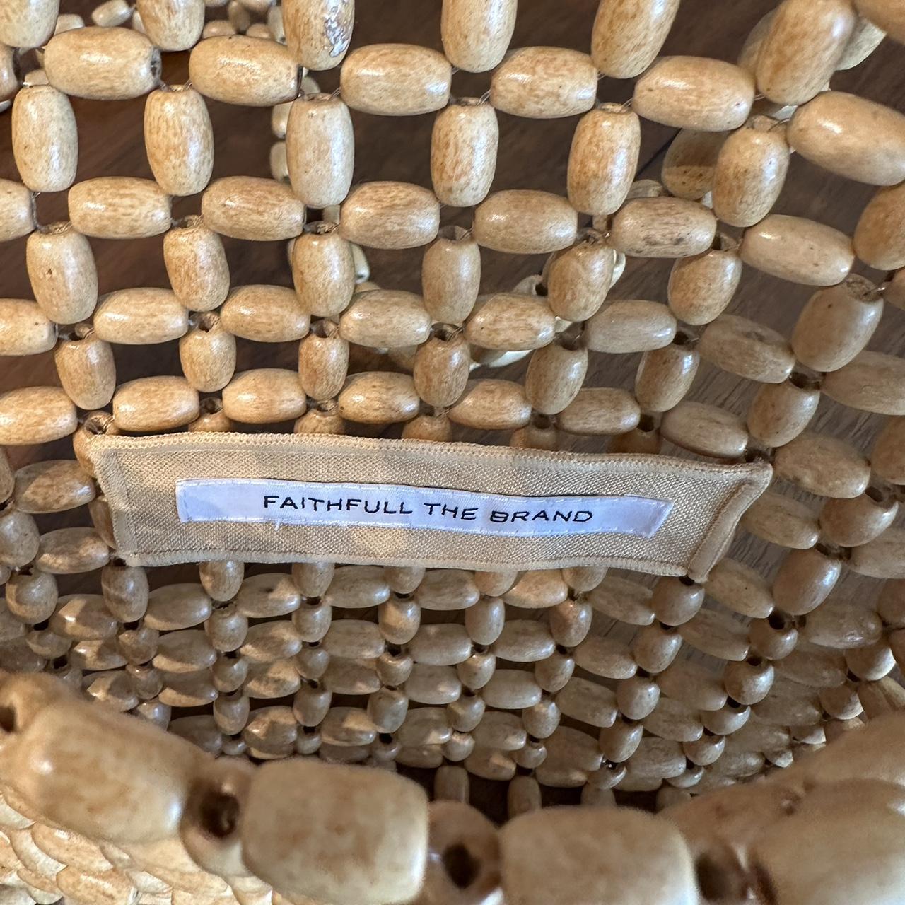 Faithfull the Brand wooden beaded purse, sold with... - Depop