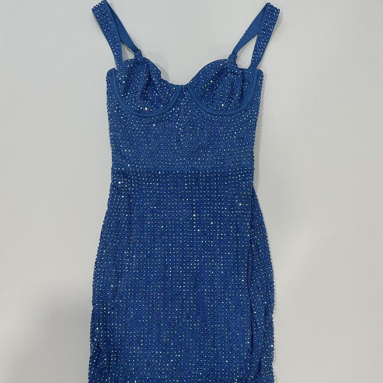 OH POLLY INES Embellished Corset Mini Dress in... - Depop