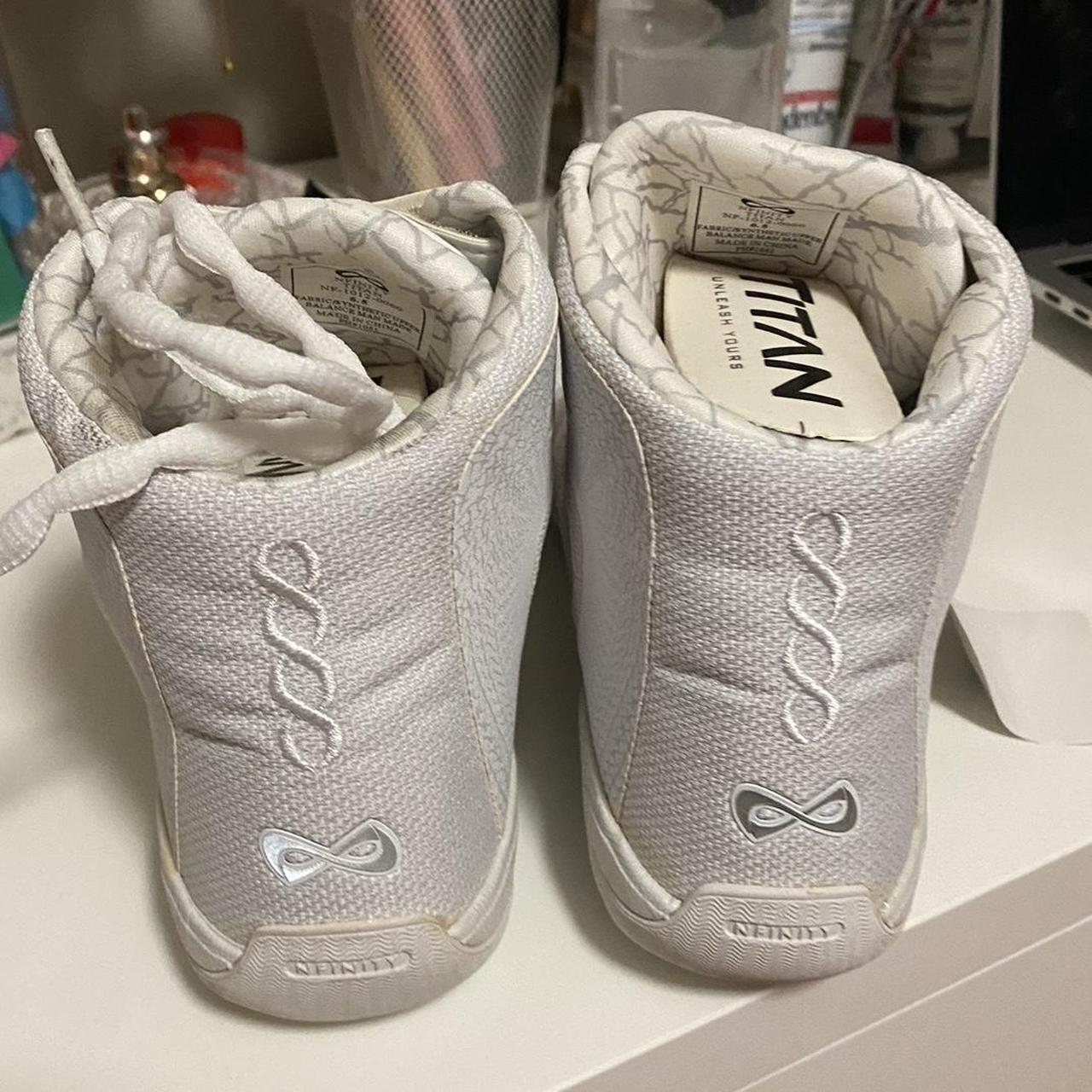 Nfinity Brand Cheer Shoes Never worn Shoe case is... - Depop