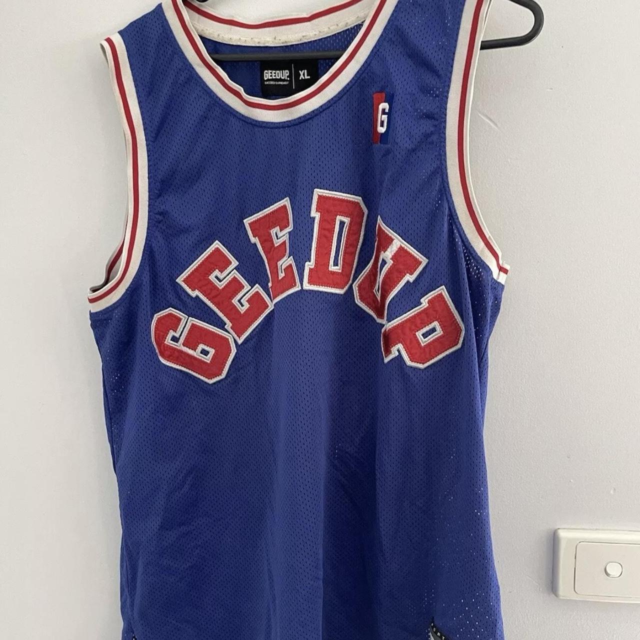 Geedup blue singlet | Depop