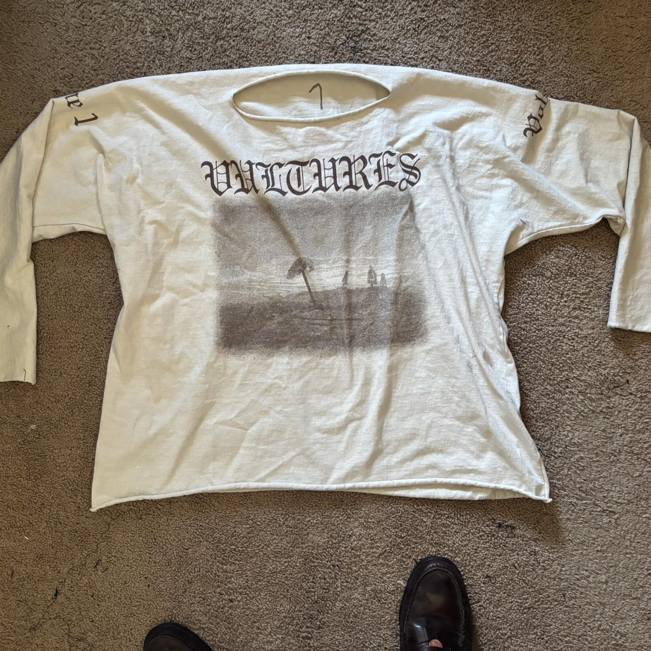 Kanye Yeezy Vultures longsleeve cream color Small... - Depop