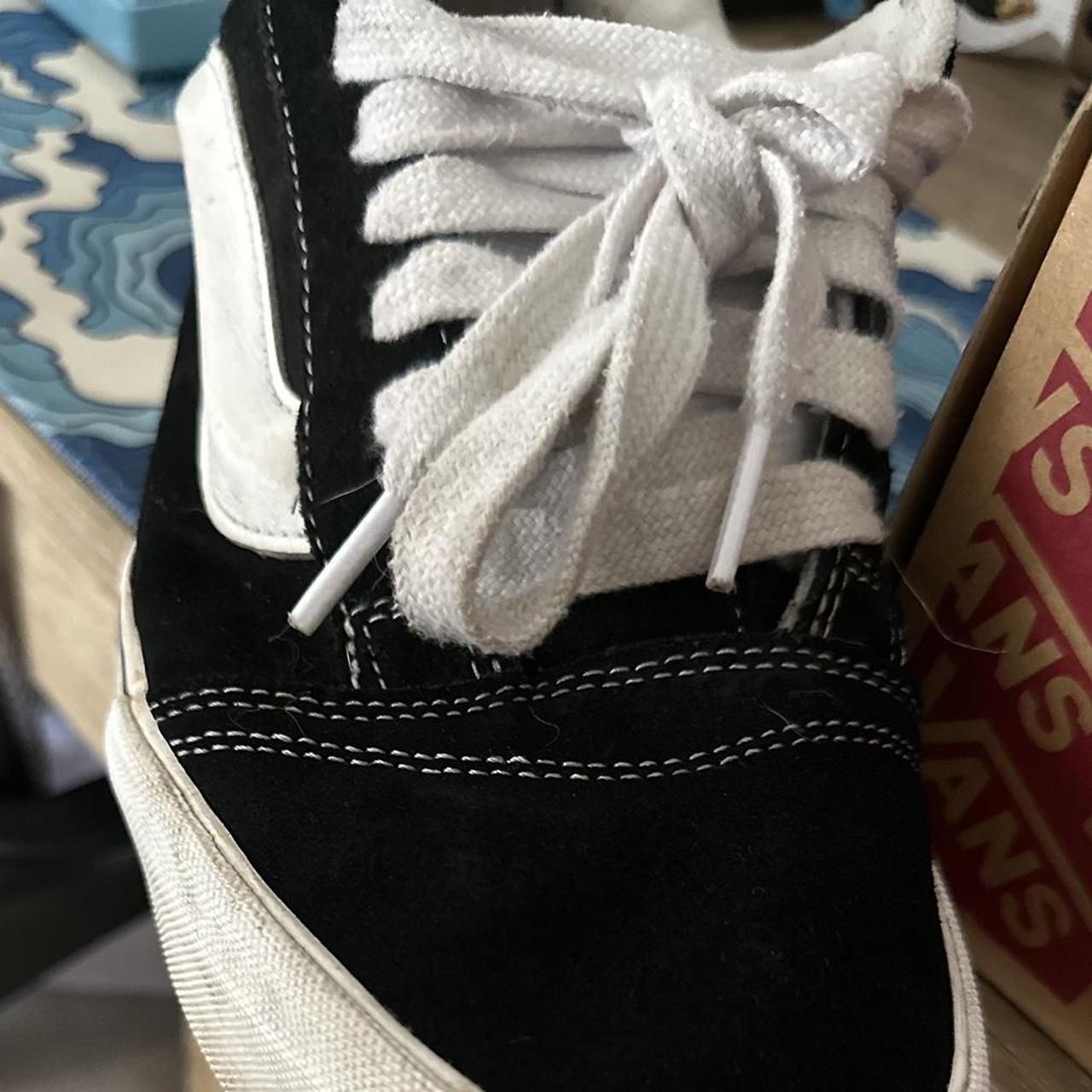 Y2K VANS KNU SKOOL SHOES Fire black size 11.5 shoes... - Depop