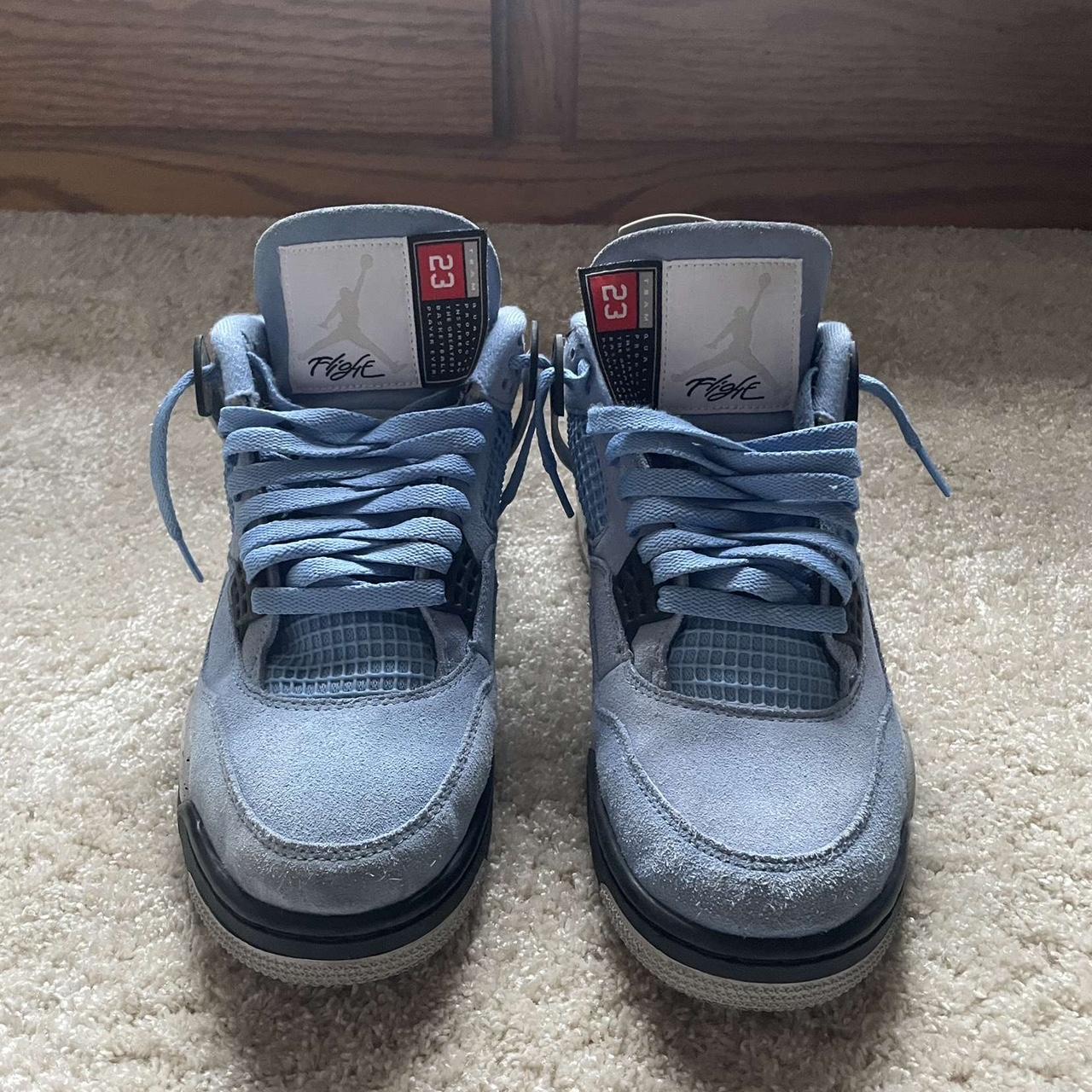 University Blue Jordan 4 - Depop
