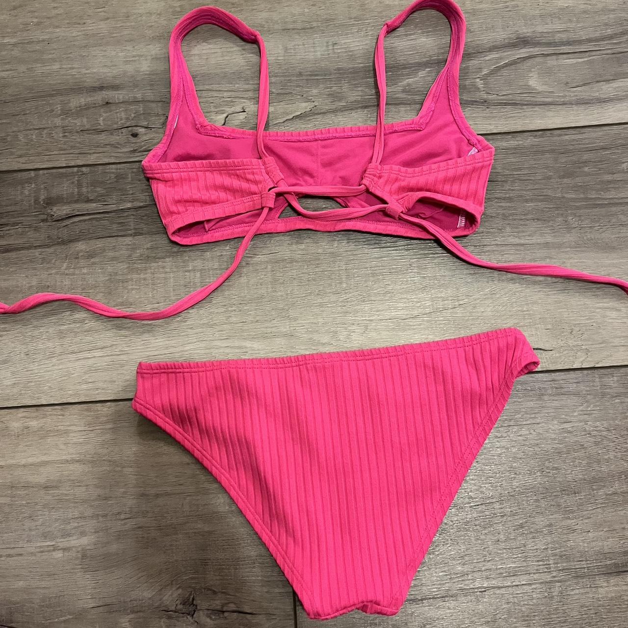 Pink target bathing suit Size S - Depop
