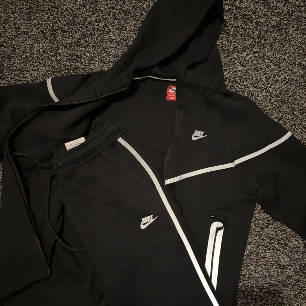 Brand new Nike tech fleece reflective black Size:... | Depop