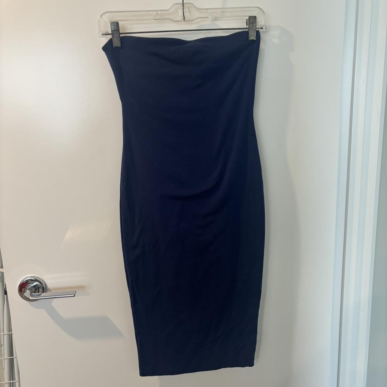 Kookai Navy blue midi bodycon dress size 2 #bodycon... - Depop