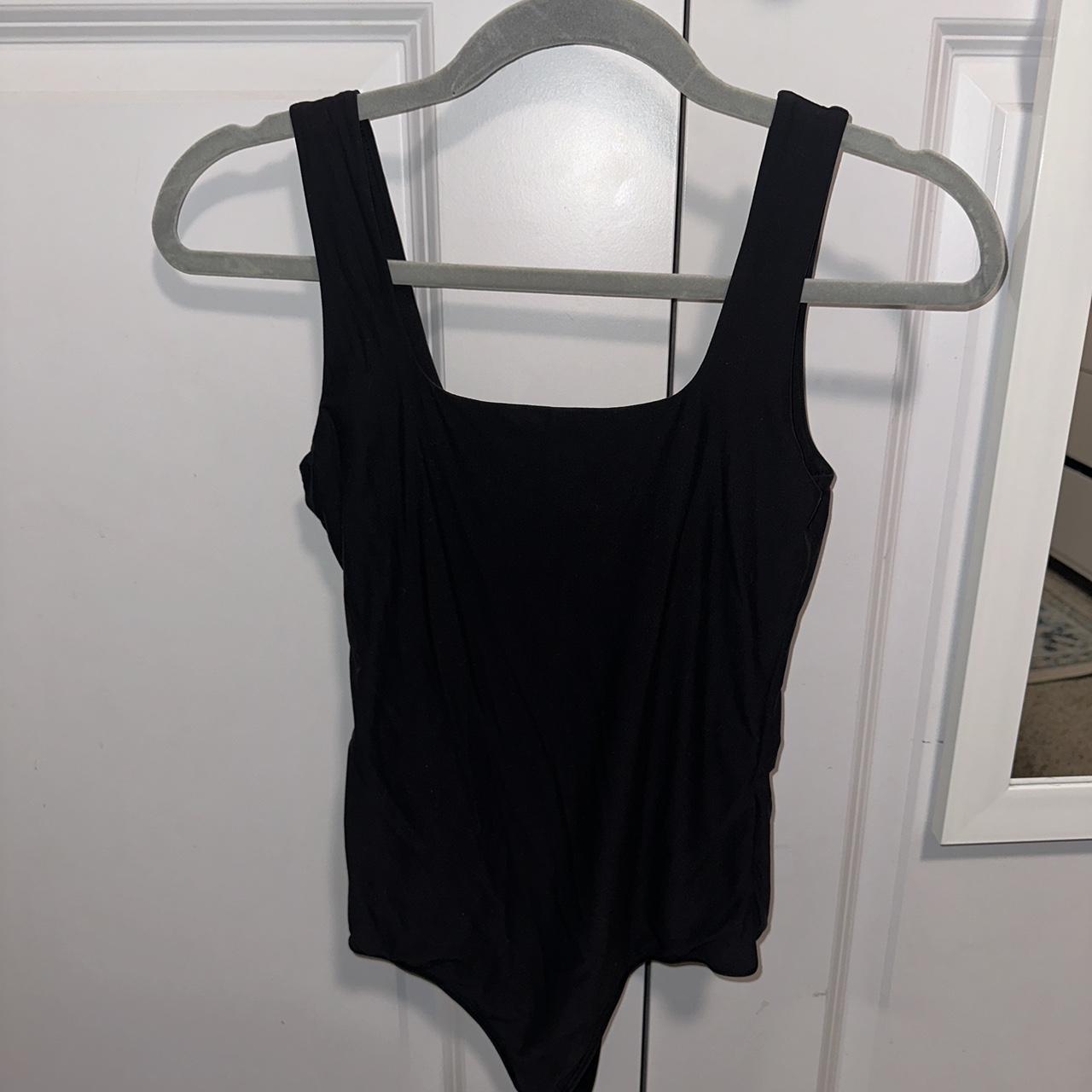 Abercrombie square neck bodysuit. Worn once size small. - Depop