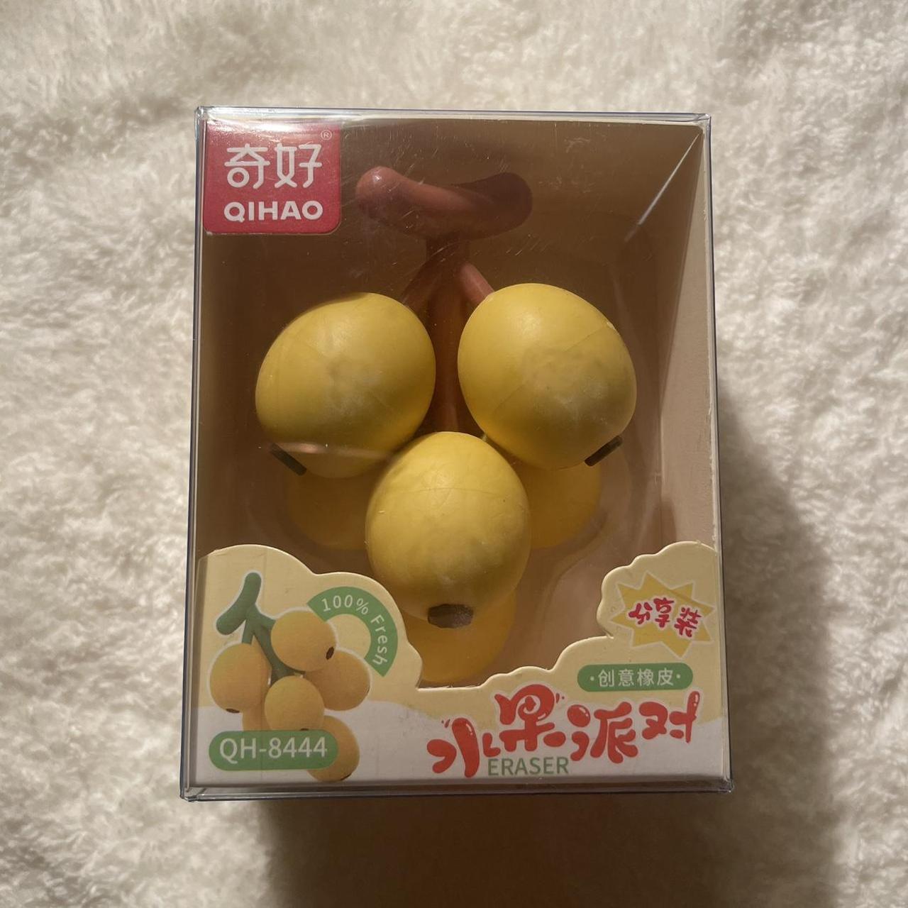 Yellow lemon erasers Dm me to bundle! Bundles of 3+... | Depop