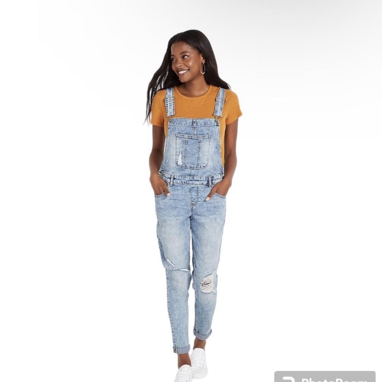 Size 12 overalls from Maurice’s. Worn once. Let me... - Depop