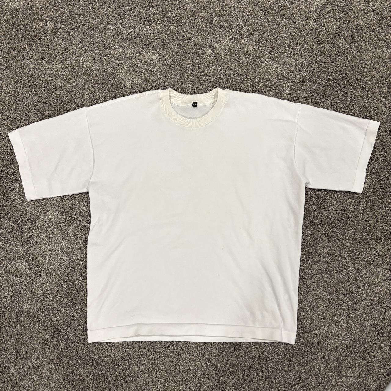 Plain white oversized streetwear box t shirt. Rare... | Depop