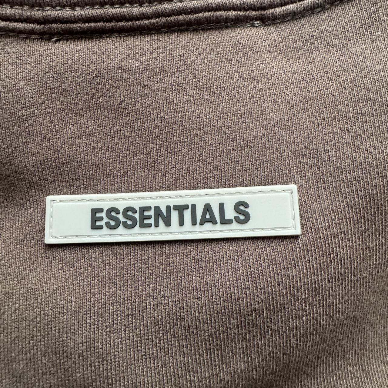 Authentic Brown Essentials mock neck sweatshirt... - Depop