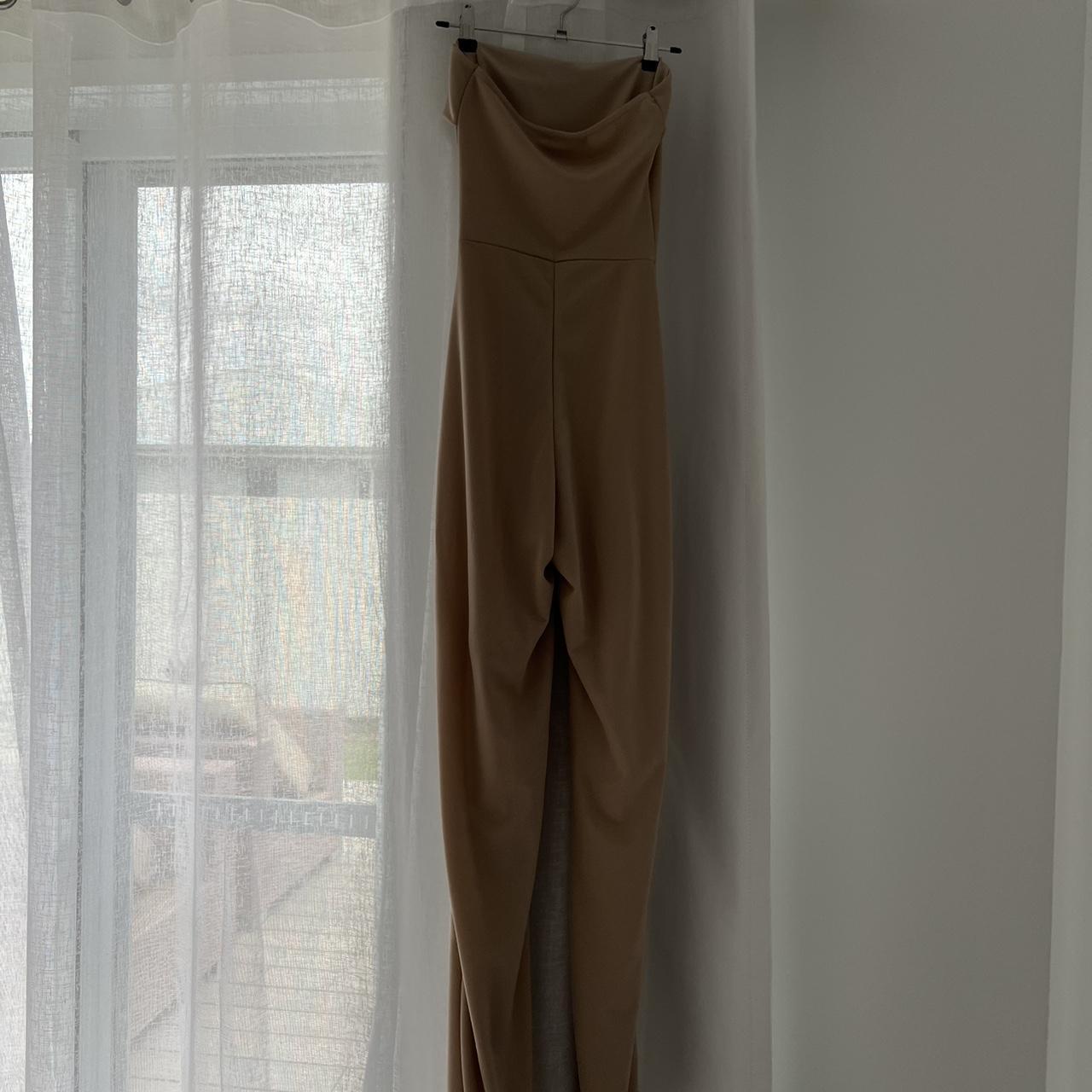 Babyboo Fashion Tan/Cream Jumpsuit Size 6 XS... - Depop