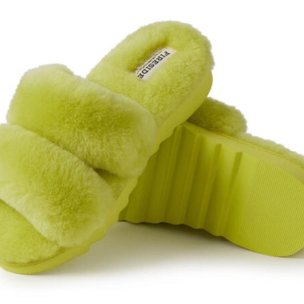 Dearfoam, fireside lime, green slippers. Tryon... - Depop