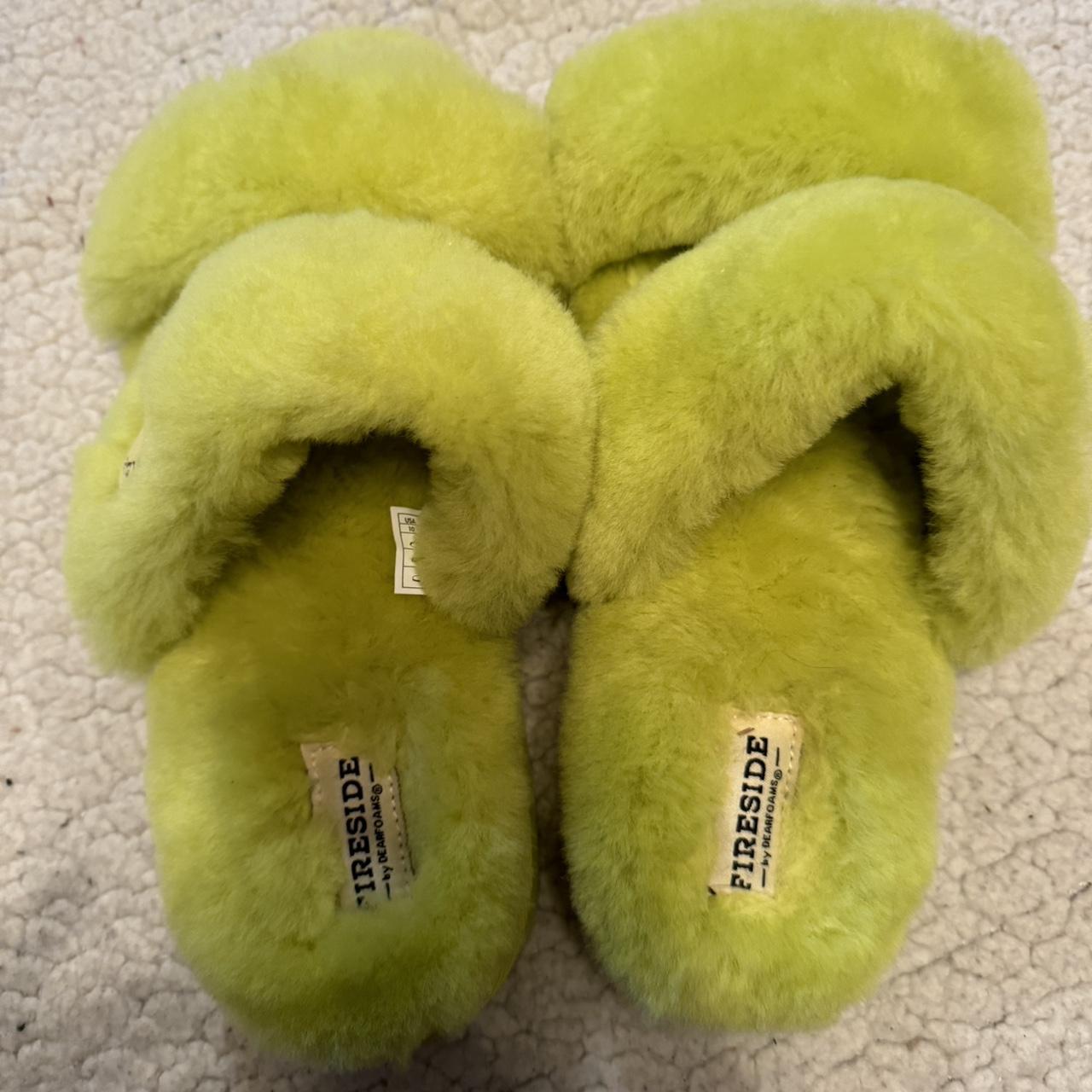 Dearfoam, fireside lime, green slippers. Tryon... - Depop