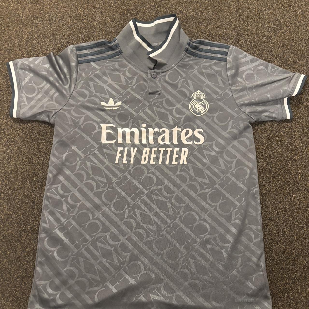Real Madrid 24/25 Third Kit Grey collars jersey... - Depop