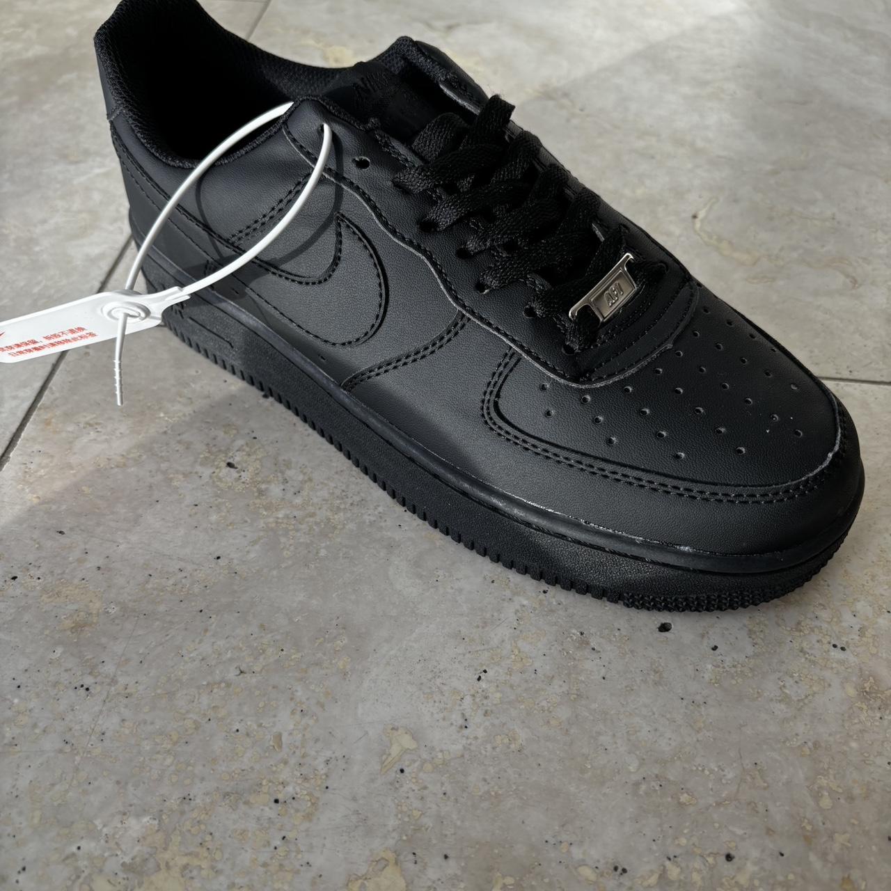 Matte Black Air Force 1, brand new Message for other... - Depop