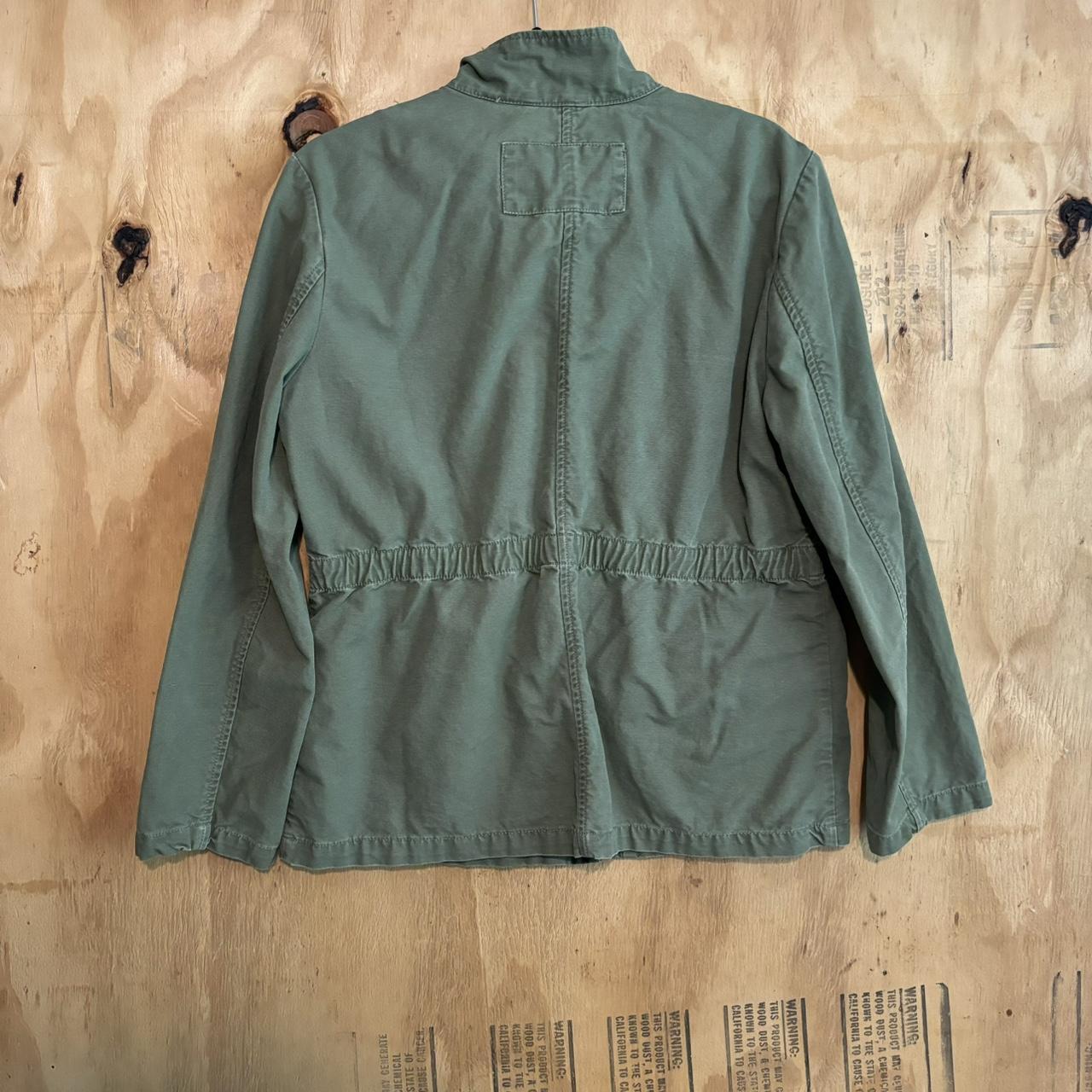 Kensie 100% Cotton Green Utility Military Jacket Sz... - Depop