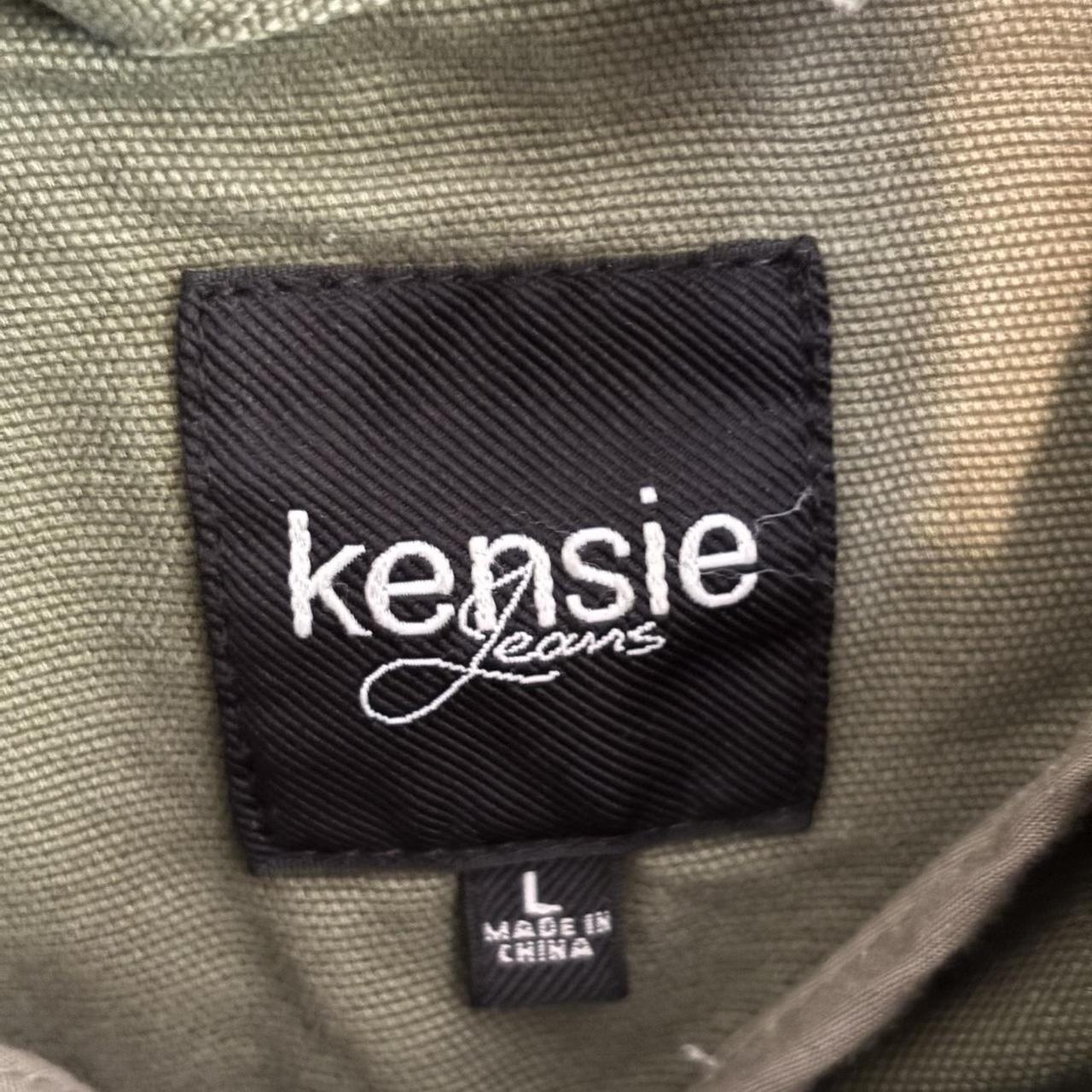 Kensie 100% Cotton Green Utility Military Jacket Sz... - Depop