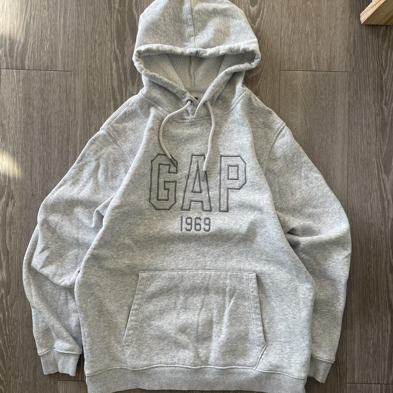 Grey Gap Hoodie/Sweatshirt. Great condition, no... | Depop