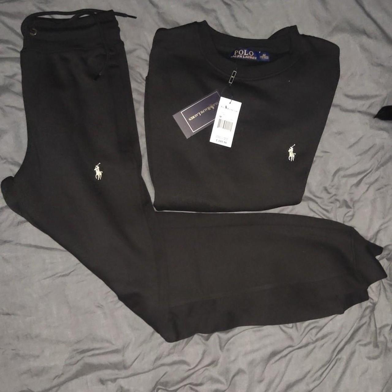 Black ralph lauren tracksuit Still in the... - Depop