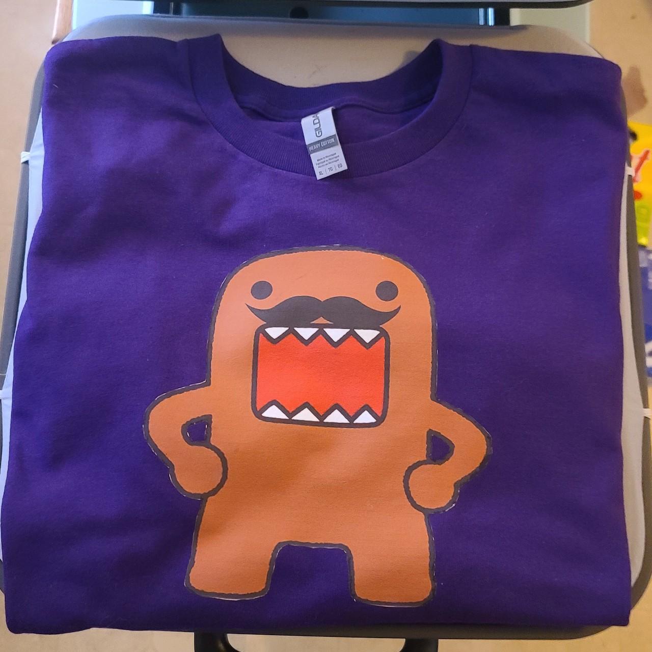 XL purple shirt with domo design - Depop