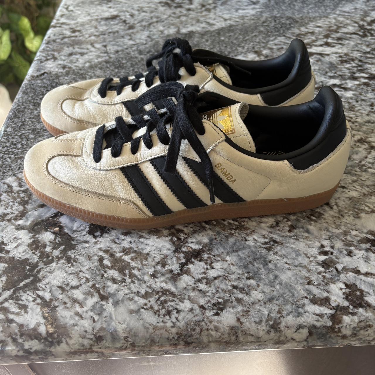 Adidas sambas, size women’s 9 1/2. Hardly worn near... | Depop