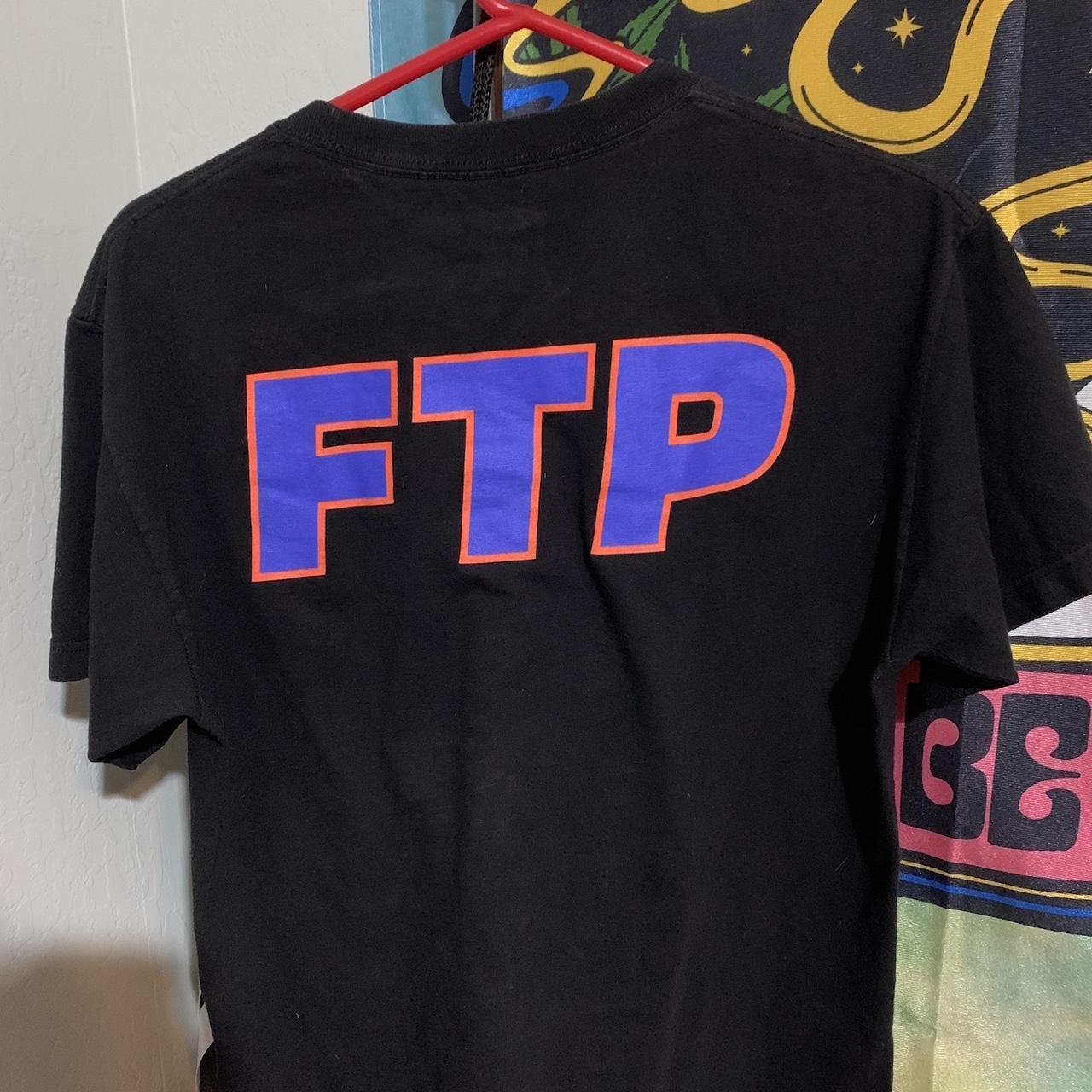FTP Purple Logo Tee Size: Medium Color: Black with... - Depop