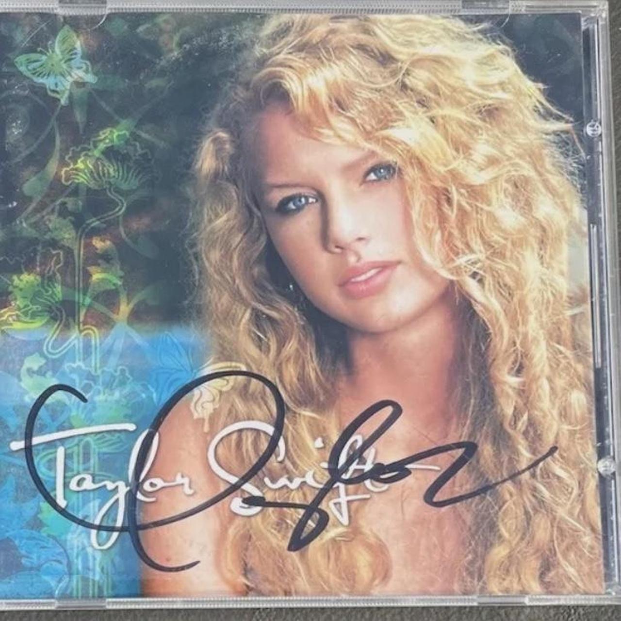 TAYLOR SWIFT AUTOGRAPHED-debut album signed cd... - Depop