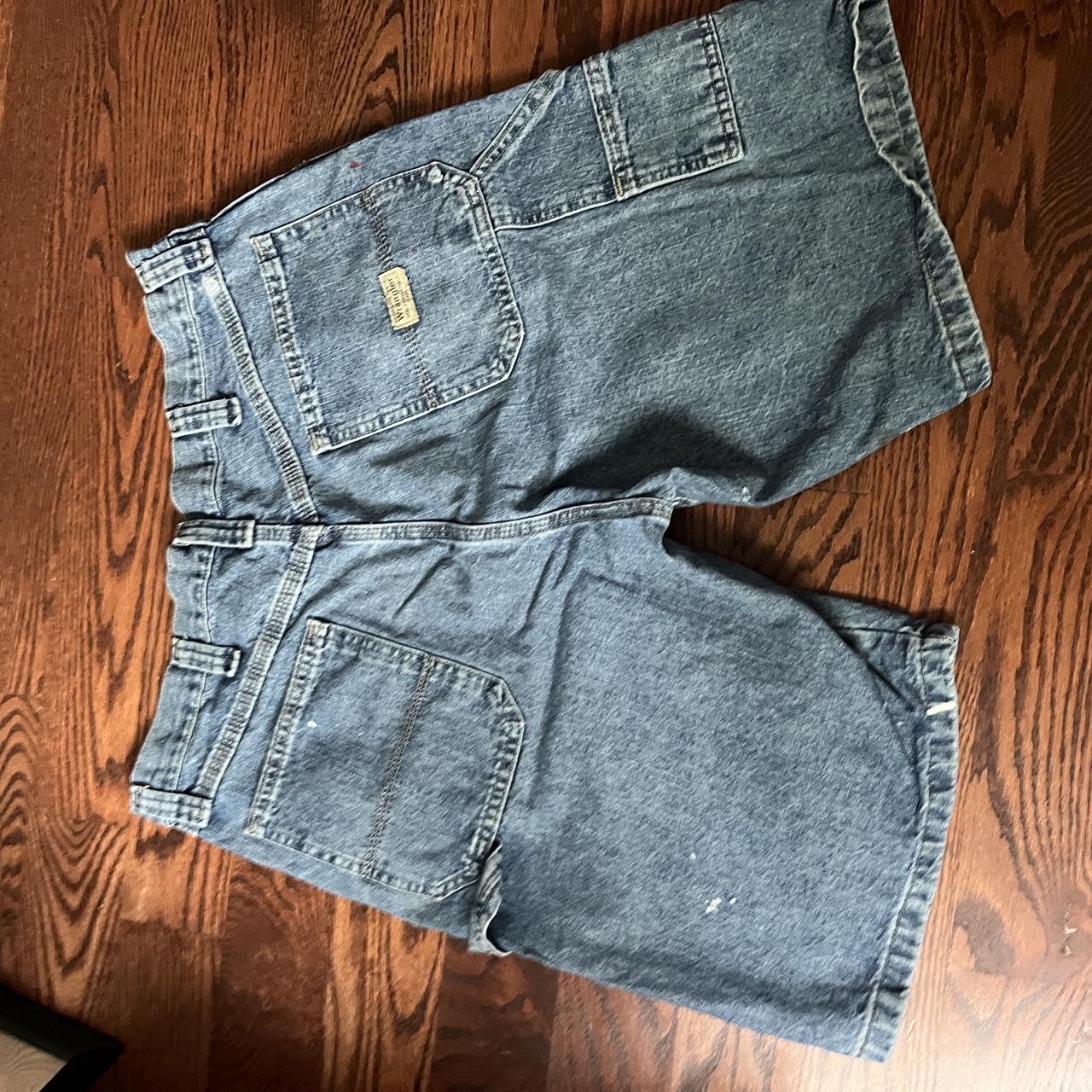 Custom distressed jorts - Depop