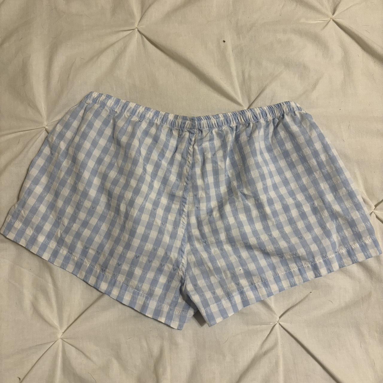 Brandy Melville checkered pajama shorts!! Never been... - Depop