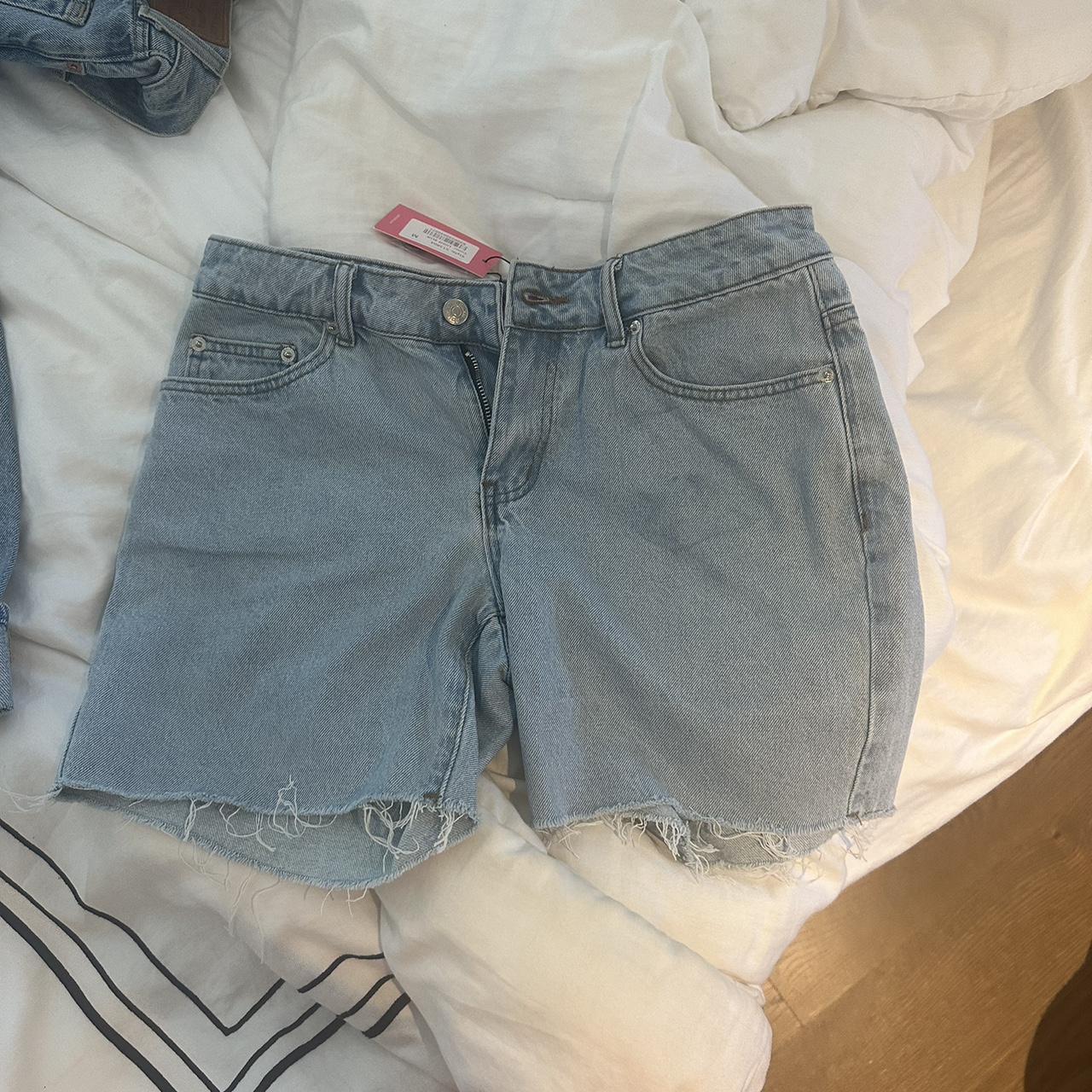 Edikted Jean Shorts (BRAND NEW WITH TAGS) Size... - Depop