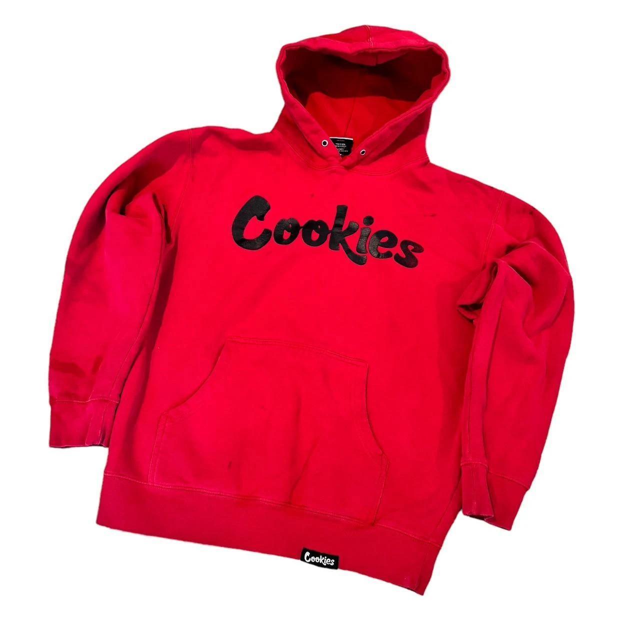 vintage 90s Y2K Faded Cookies Hoodie Size... - Depop