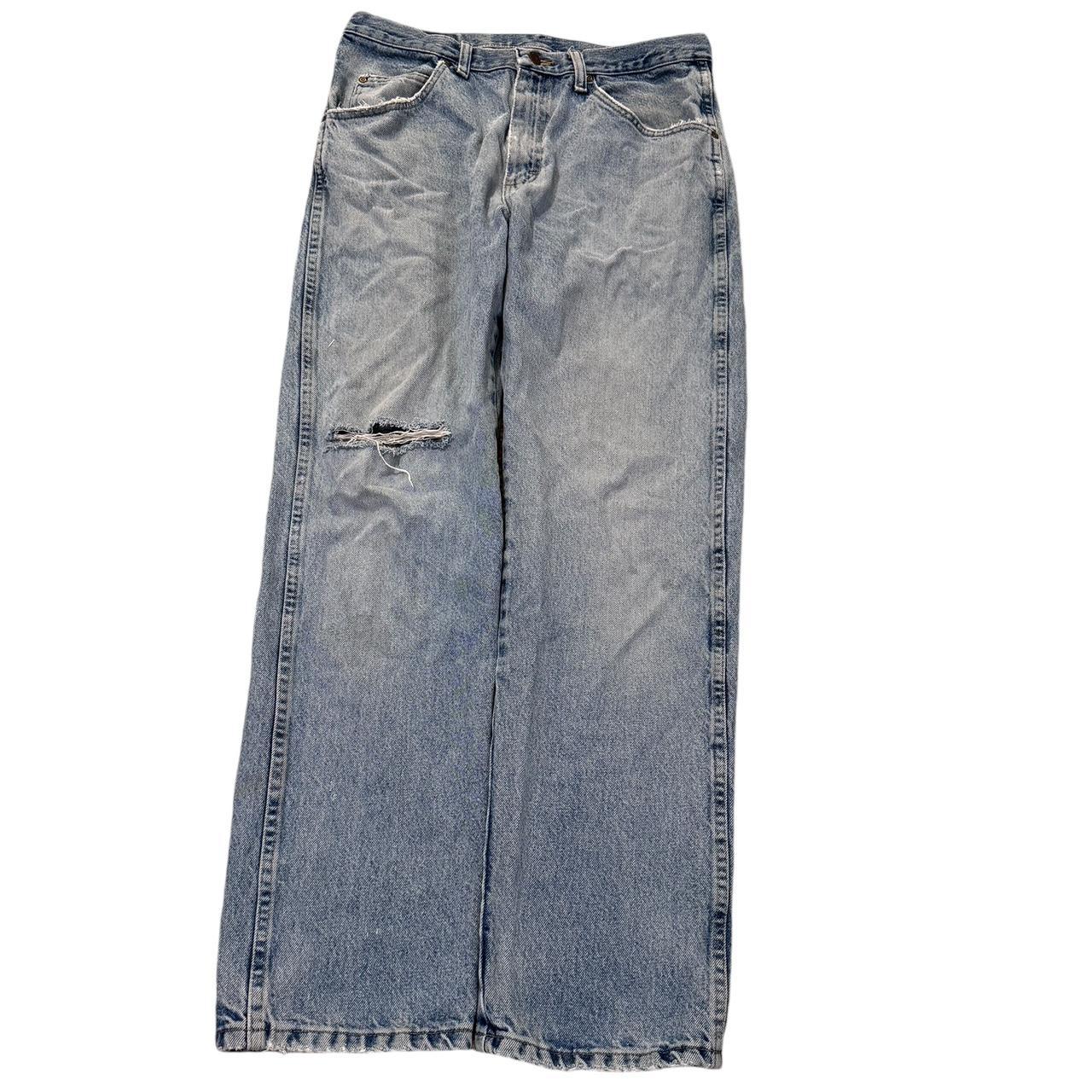 Jnco style perfect fade baggy fit Levi jeans Size:... - Depop