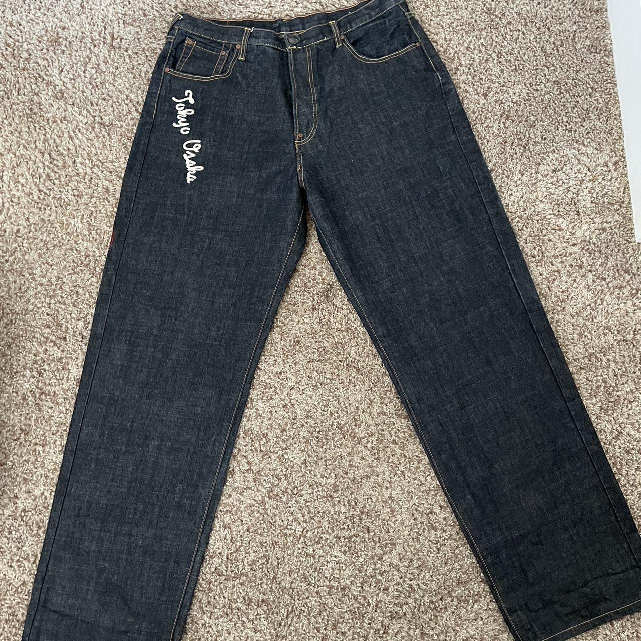 Baggy Evisu jeans - Depop