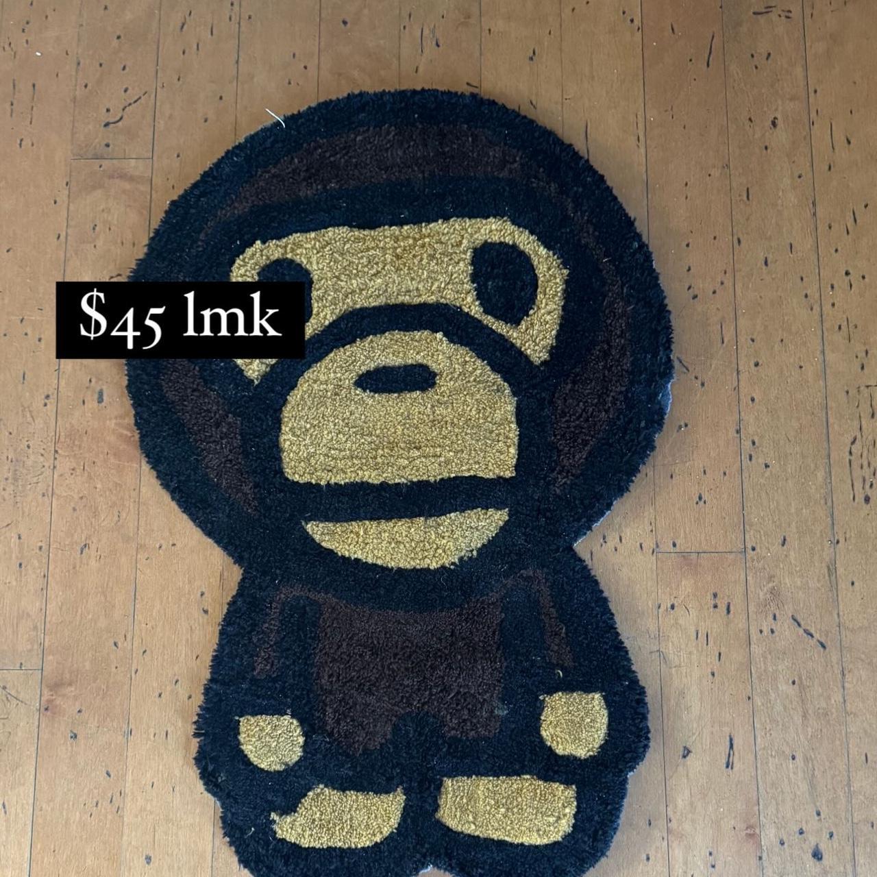 CUSTOM Tan and brown BAPE rug #bape #rug - Depop