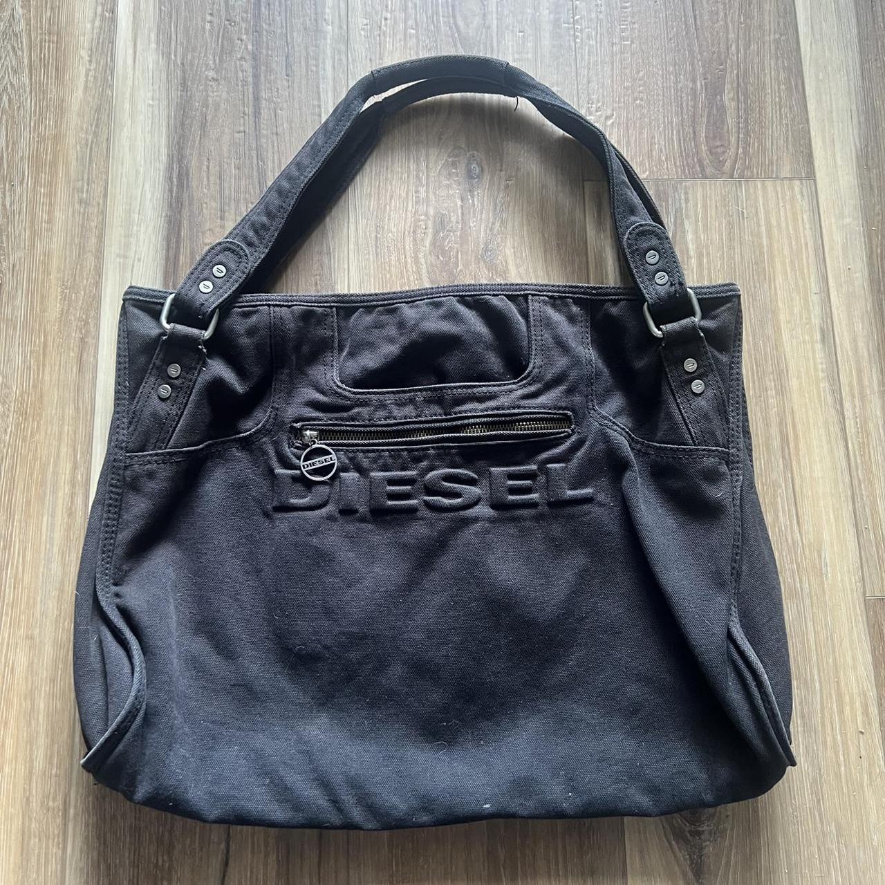 vintage 90s black diesel purse! such a perfect... - Depop