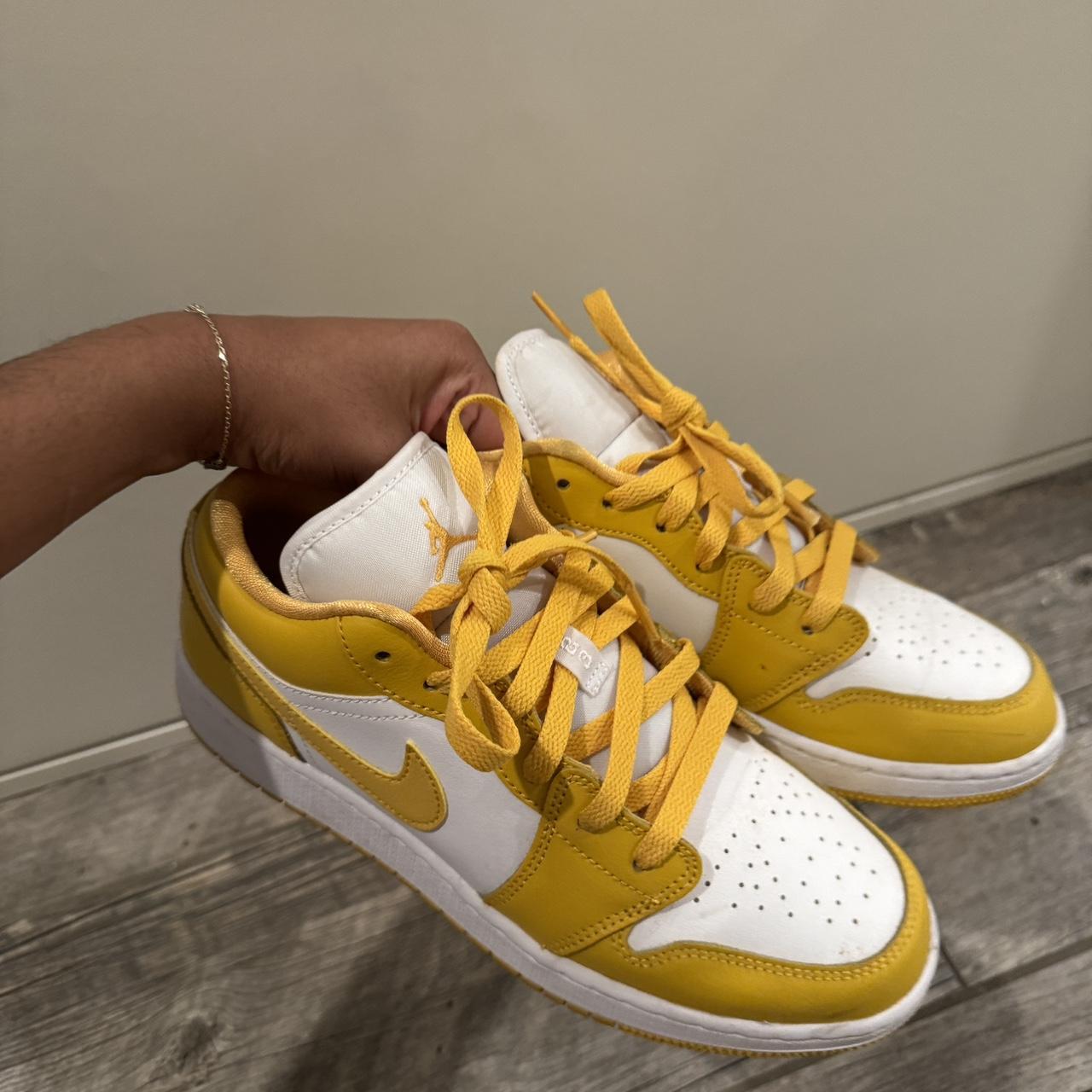 Jordan 1s Low White Pollen #jordan1 #jordan1low... - Depop