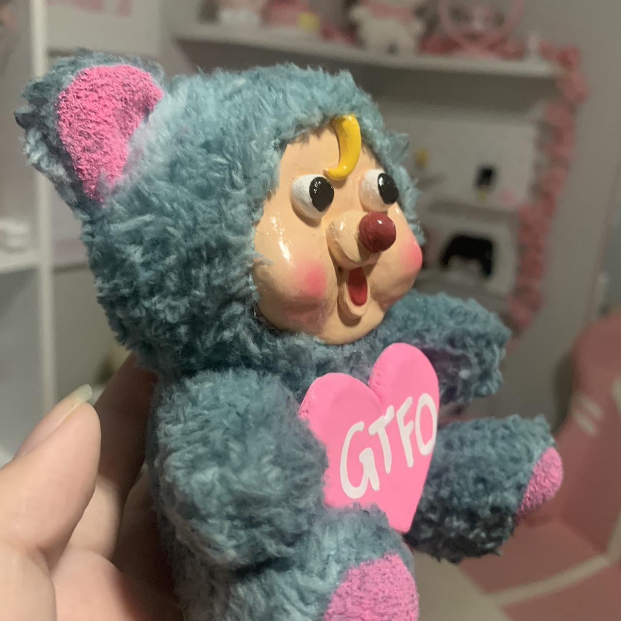 Melanie Martinez GTFO Bear clay face plush keychain!... - Depop