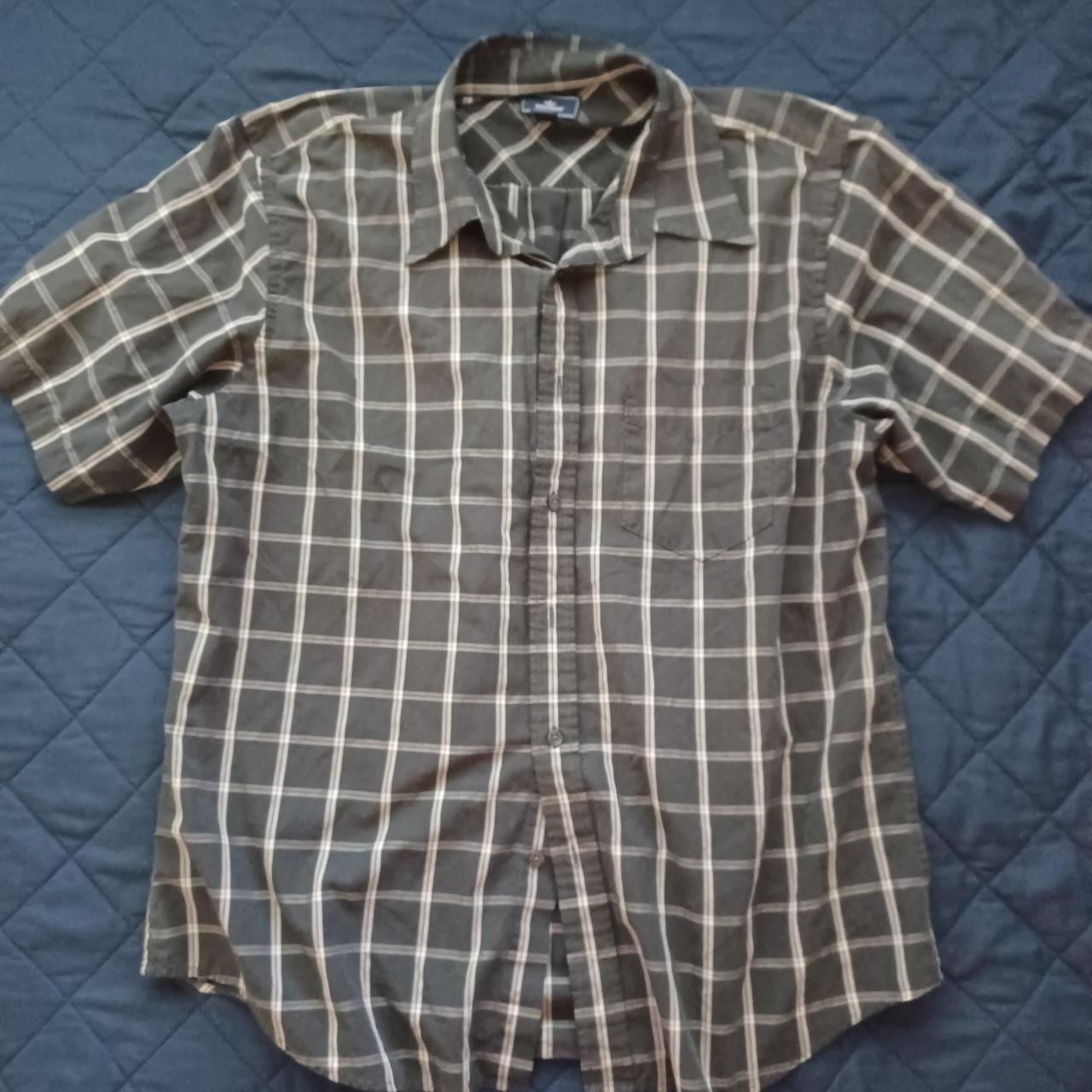grey dockers button up from the 00s. no visible... | Depop