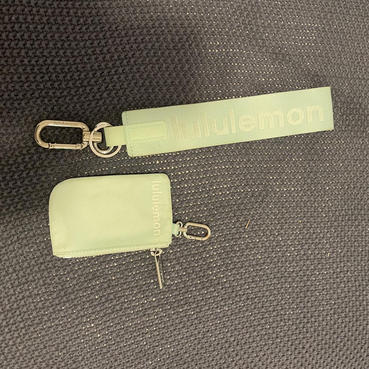 Blue Lululemon key chain and wallet Used only for a... | Depop