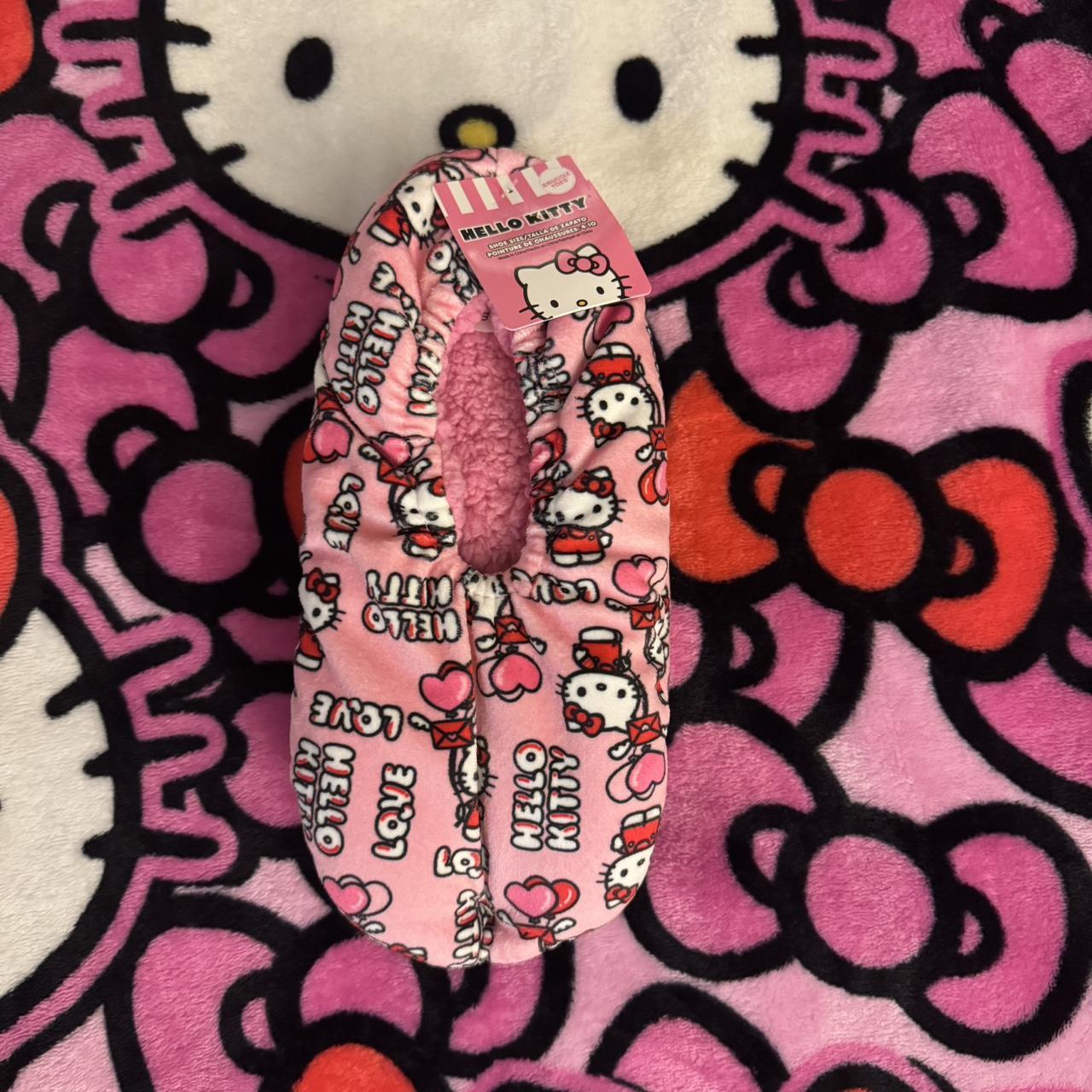 Hello Kitty Valentine’s Day Slippers NWT Fits sizes... - Depop