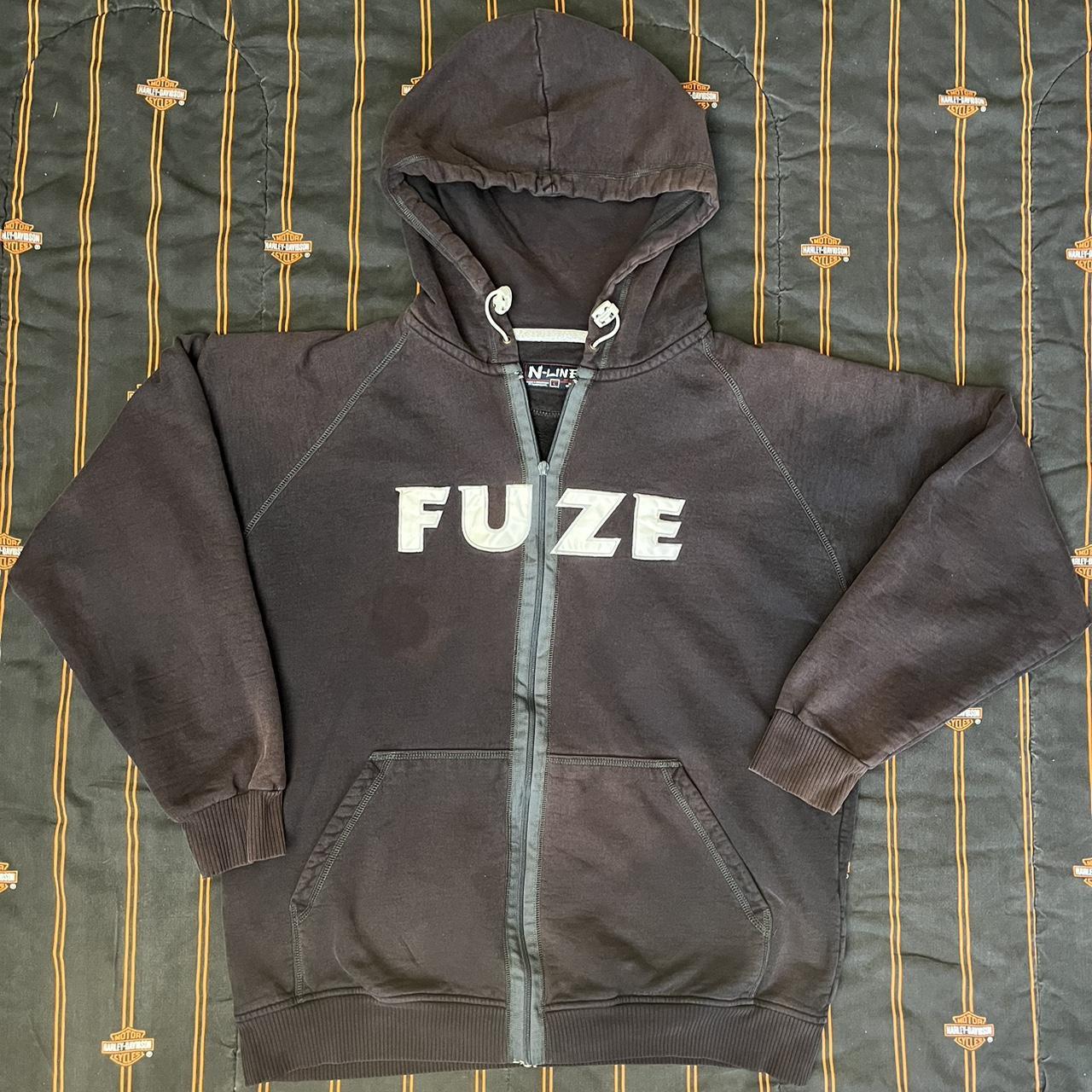 FUZE Zip-up Hoodie by N-Line L: 26in P2P: 23in... - Depop